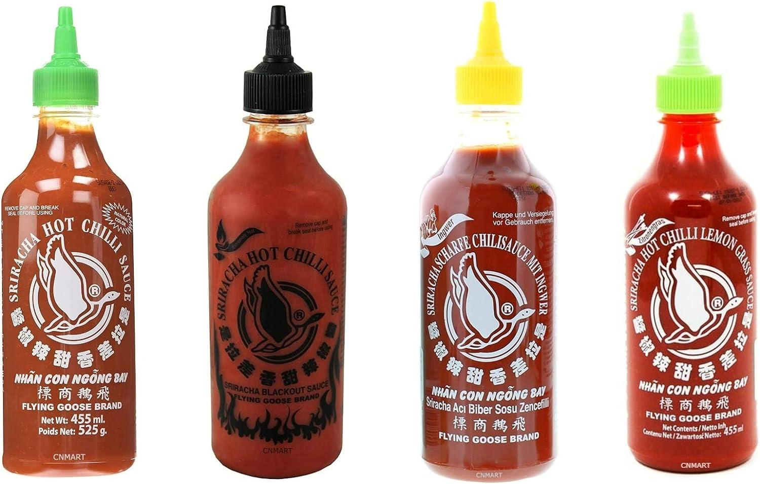 Flying Goose Sriracha Hot Chilli Sauce Assorted 455ml Pack Of 3