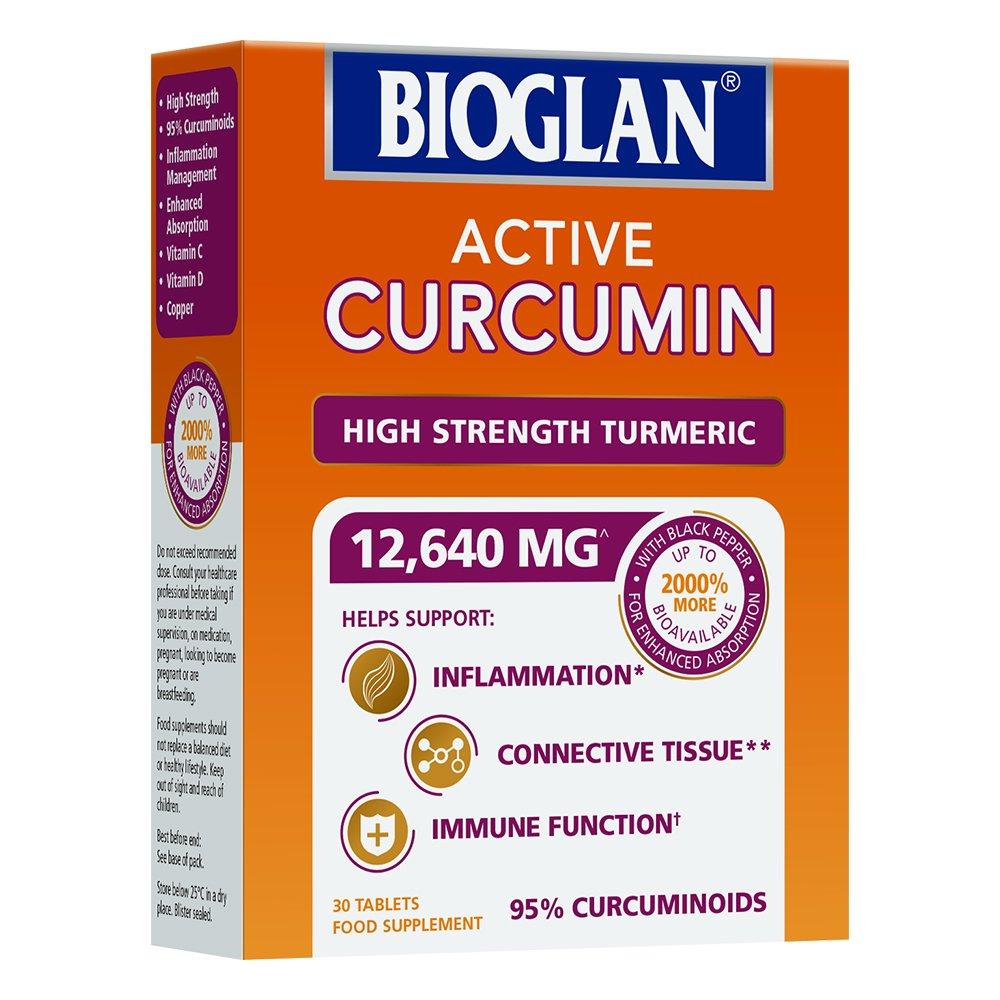 Bioglan Active Curcumin High Strength Turmeric Extract - 30 Tablets ...