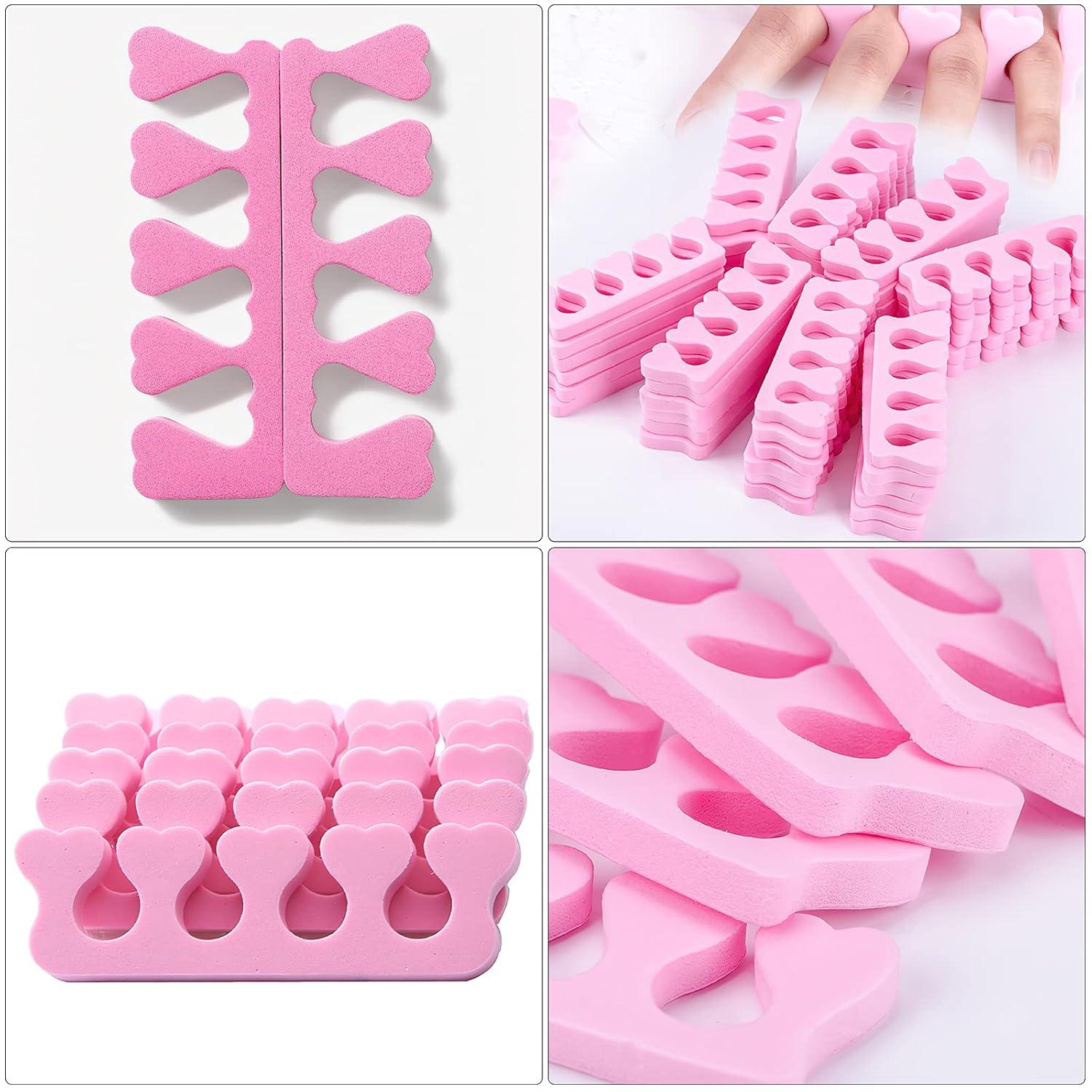 Buy Lasieyo 50 Peach Herz Heart Dividers - Soft Foam Toe Spreader for ...