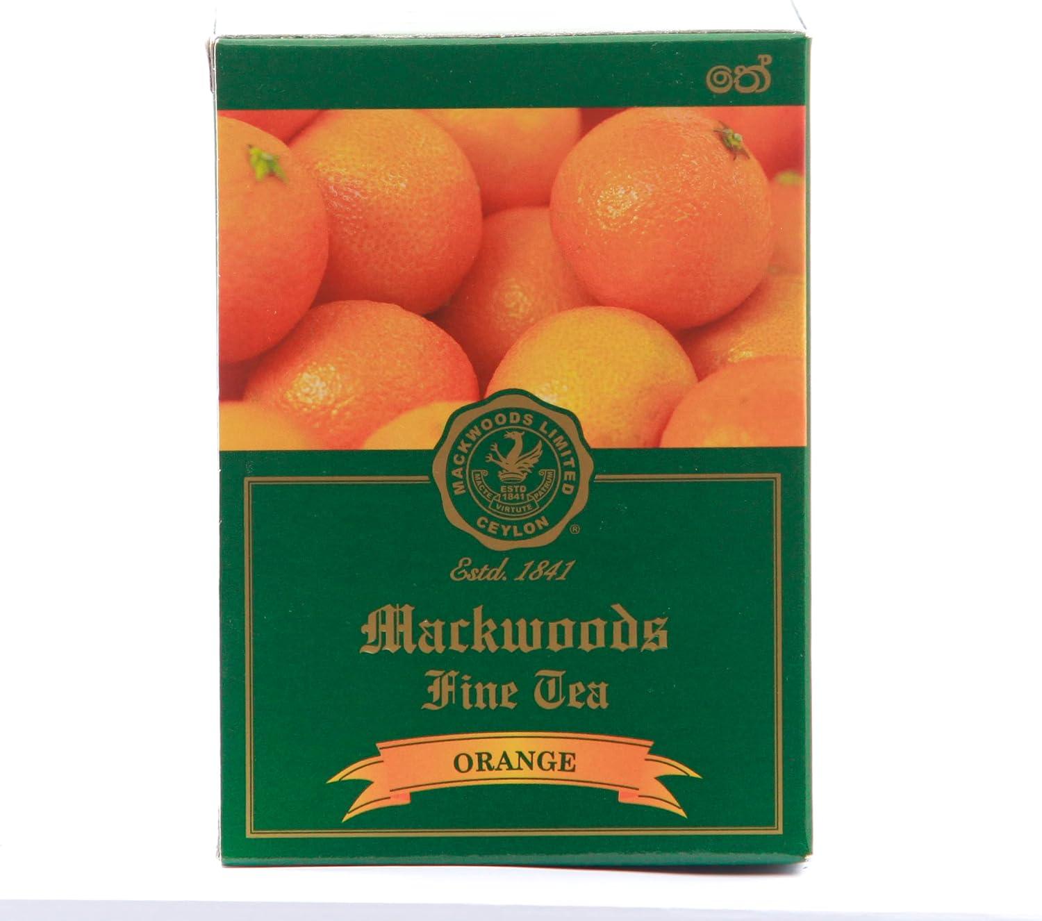 Mackwoods Orange Flavoured Single Estate Black Tea - 25 Enveloped Tea ...