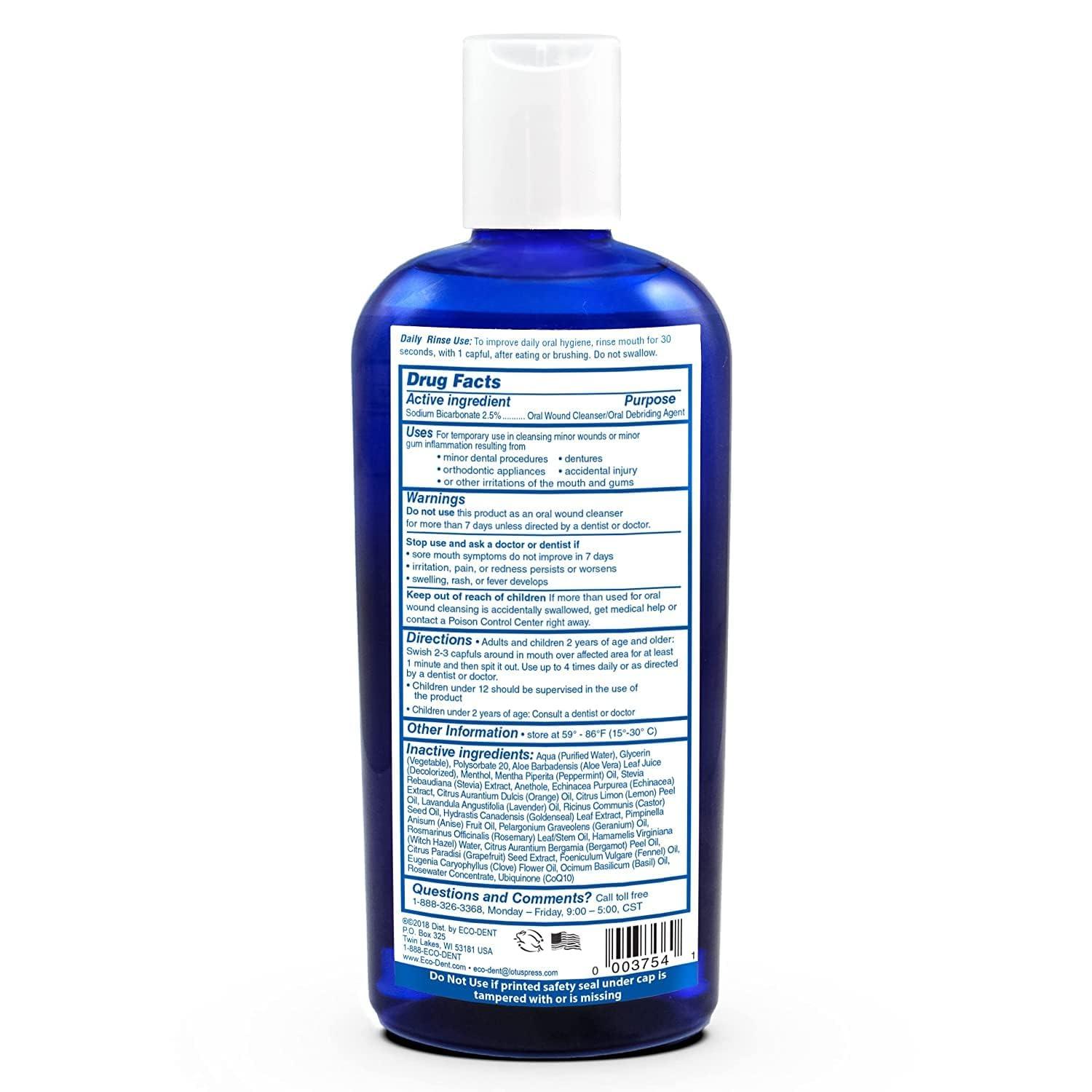 Eco-Dent Daily Rinse | Sparkling Clean Mint | 8 fl oz (237 ml ...