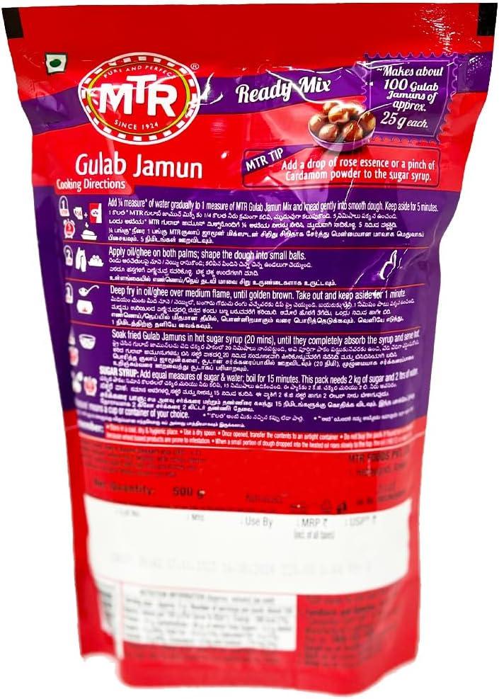 MTR Gulab Jamun Ready Mix 500G Traditional Indian Sweets With No Added ...