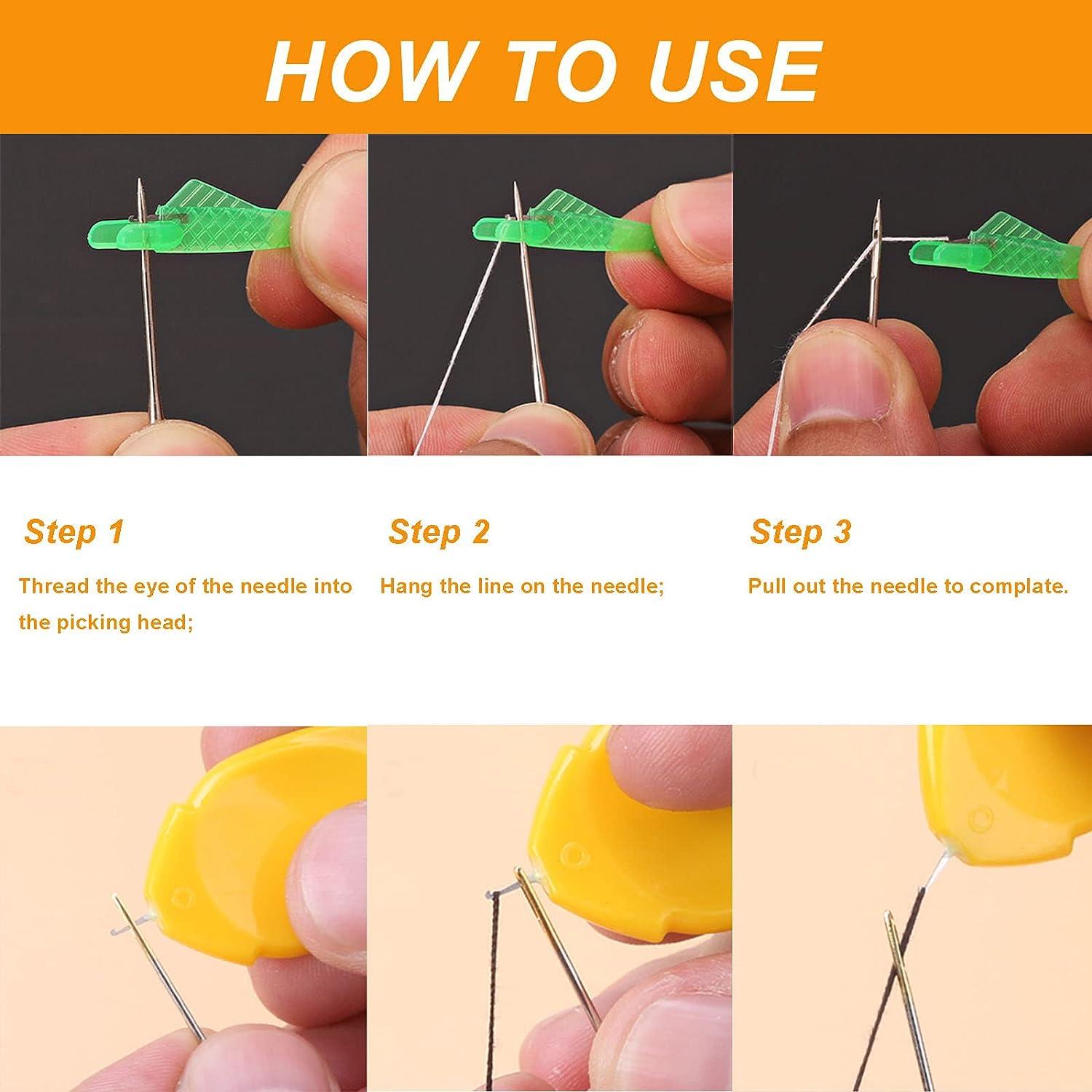 automatic needle threader how to use