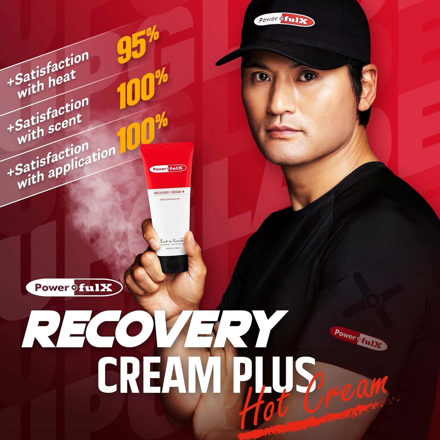 Powerful-X Recovery Cream + Athlete Sports Lotion Pain Relief | Muscle Recovery & Soothing ...