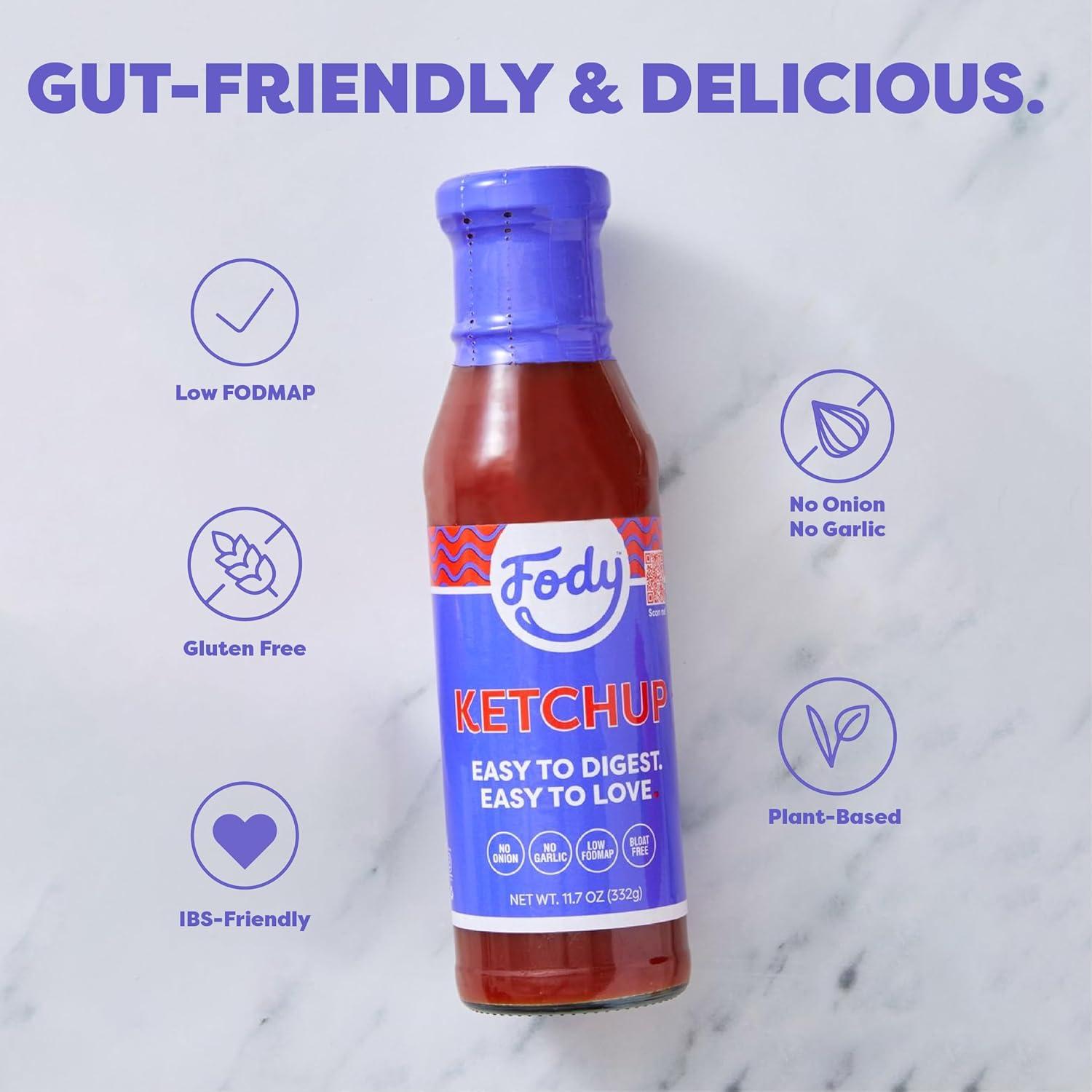 Fody Foods Vegan Tomato Variety Ketchup Regular & Unsweetened Low ...