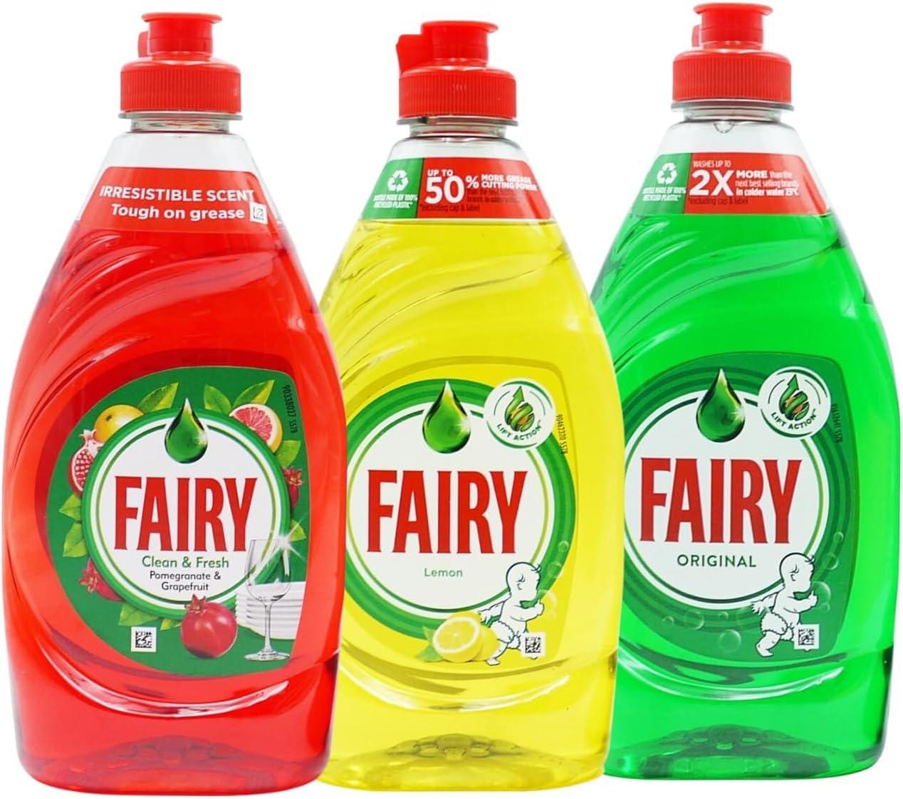 3 x 320ml Premium Dishwashing Liquid - Fast-Acting Formula for Sparkling Clean Dishes (Orignal ...