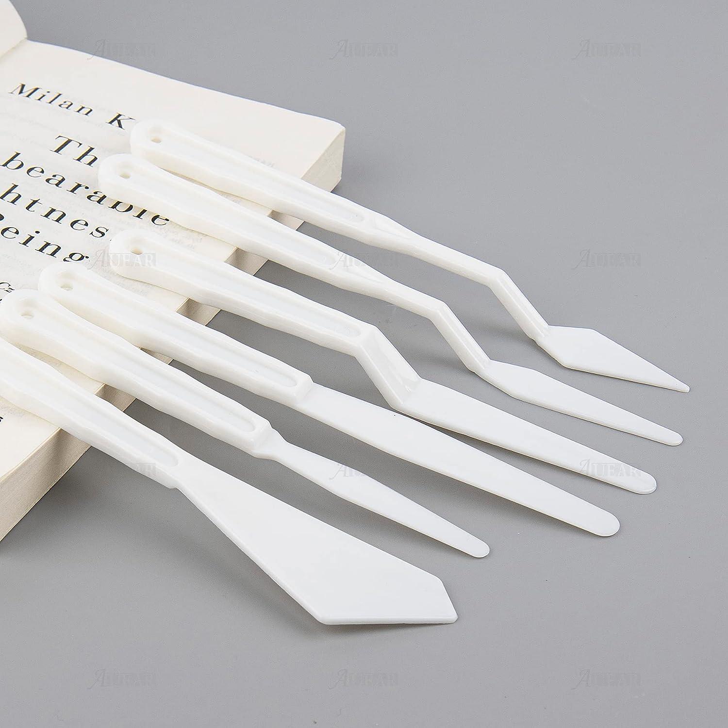 AUEAR Plastic Spatula Palette Knives Set - 24 Pack Thin & Flexible Art ...