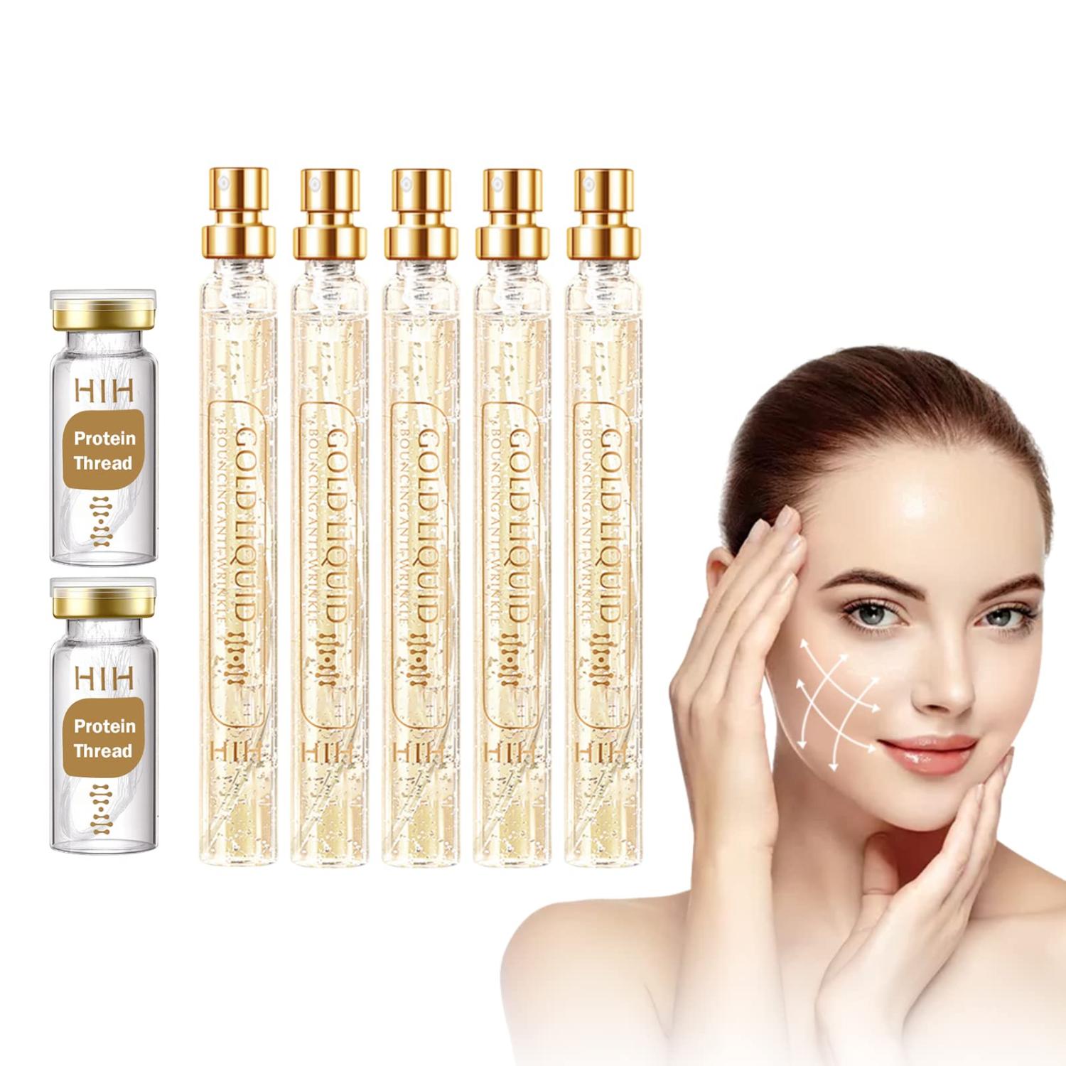 Protein Thread Lifting Set with Soluble Protein Thread and Nano Gold ...