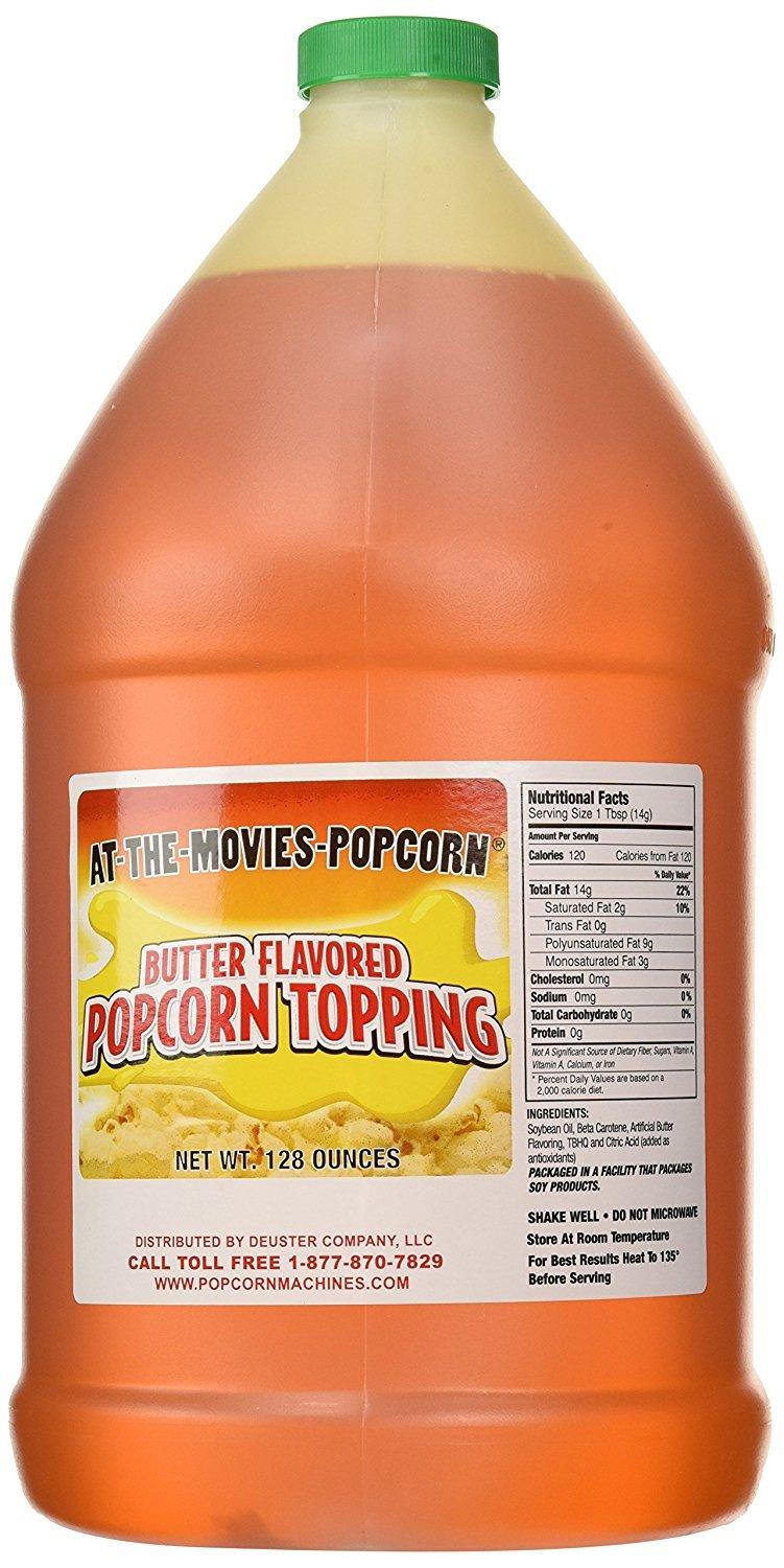Buttery Flavor Popcorn Topping - Gallon with Pump | Perfect for Movie ...