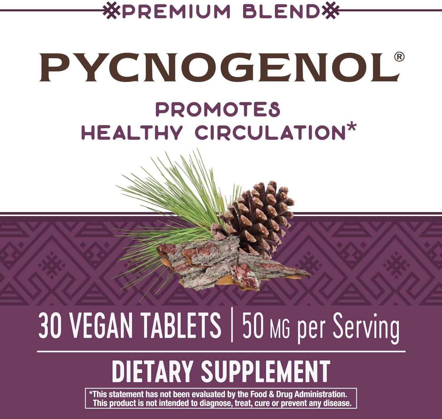 Nature's Way Pycnogenol 50 mg - 30 Tablets for Antioxidant Support ...