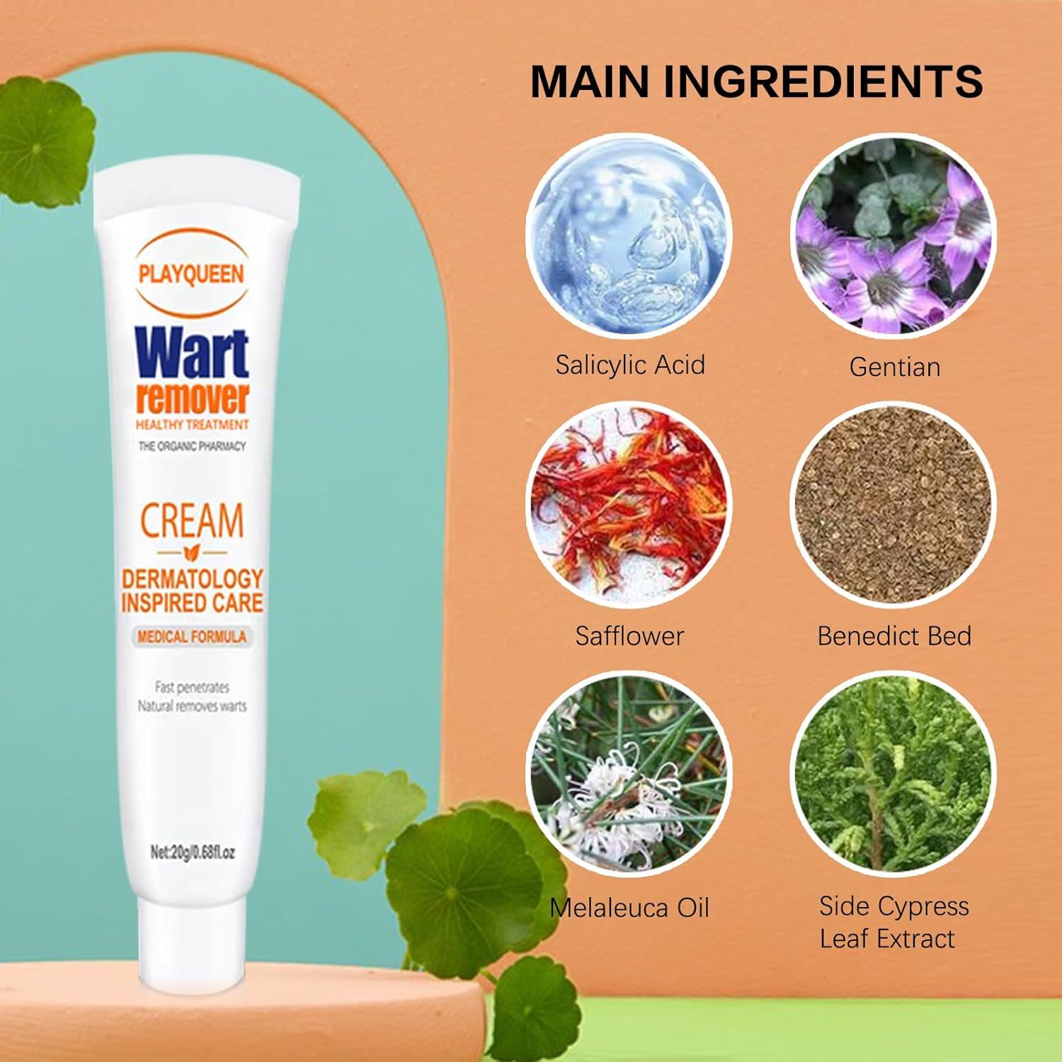 Maximum Strength Wart Remover Cream & Gel - Fast Action Ointment with ...