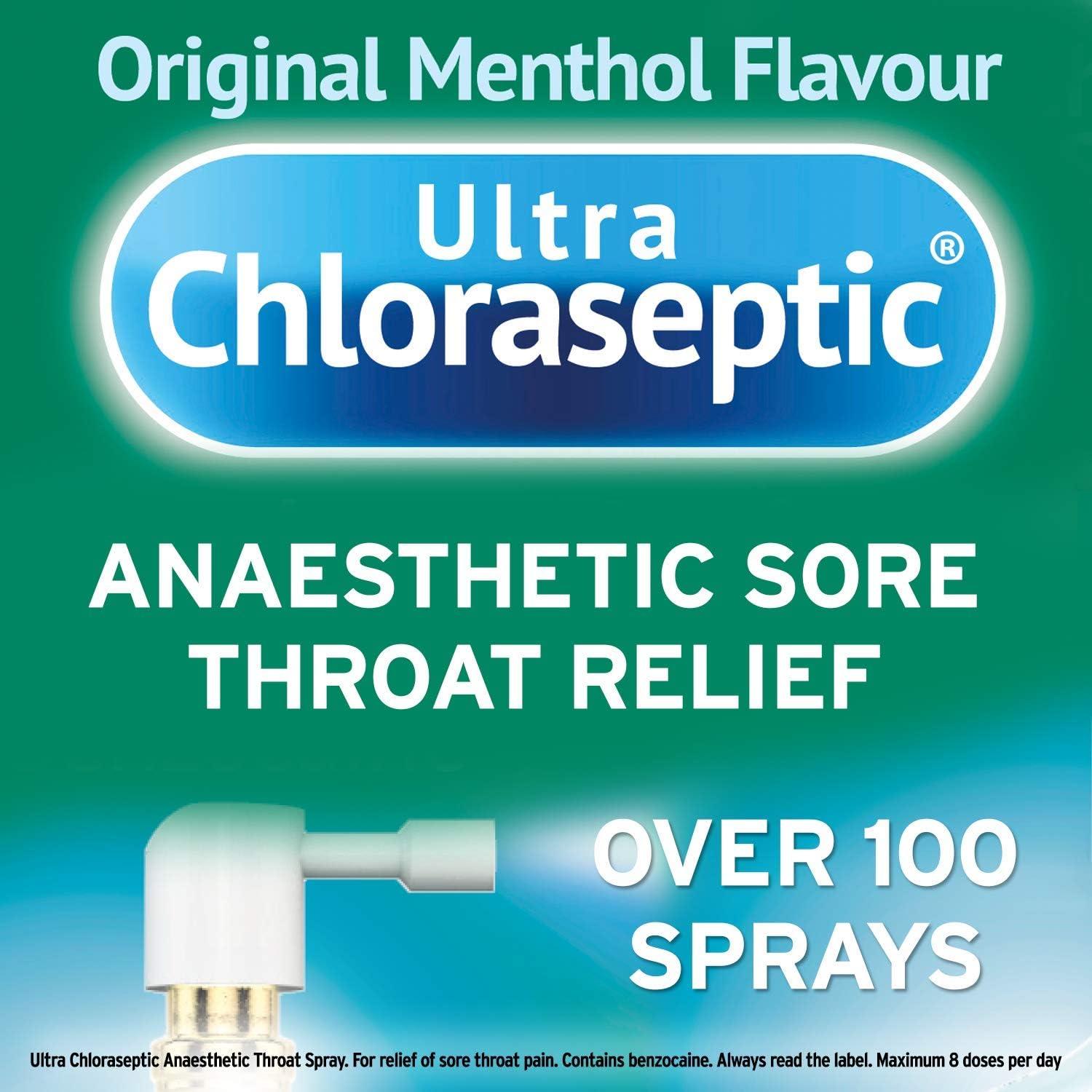 Ultra Chloraseptic Sore Throat Spray 15ml - Fast Acting Relief ...