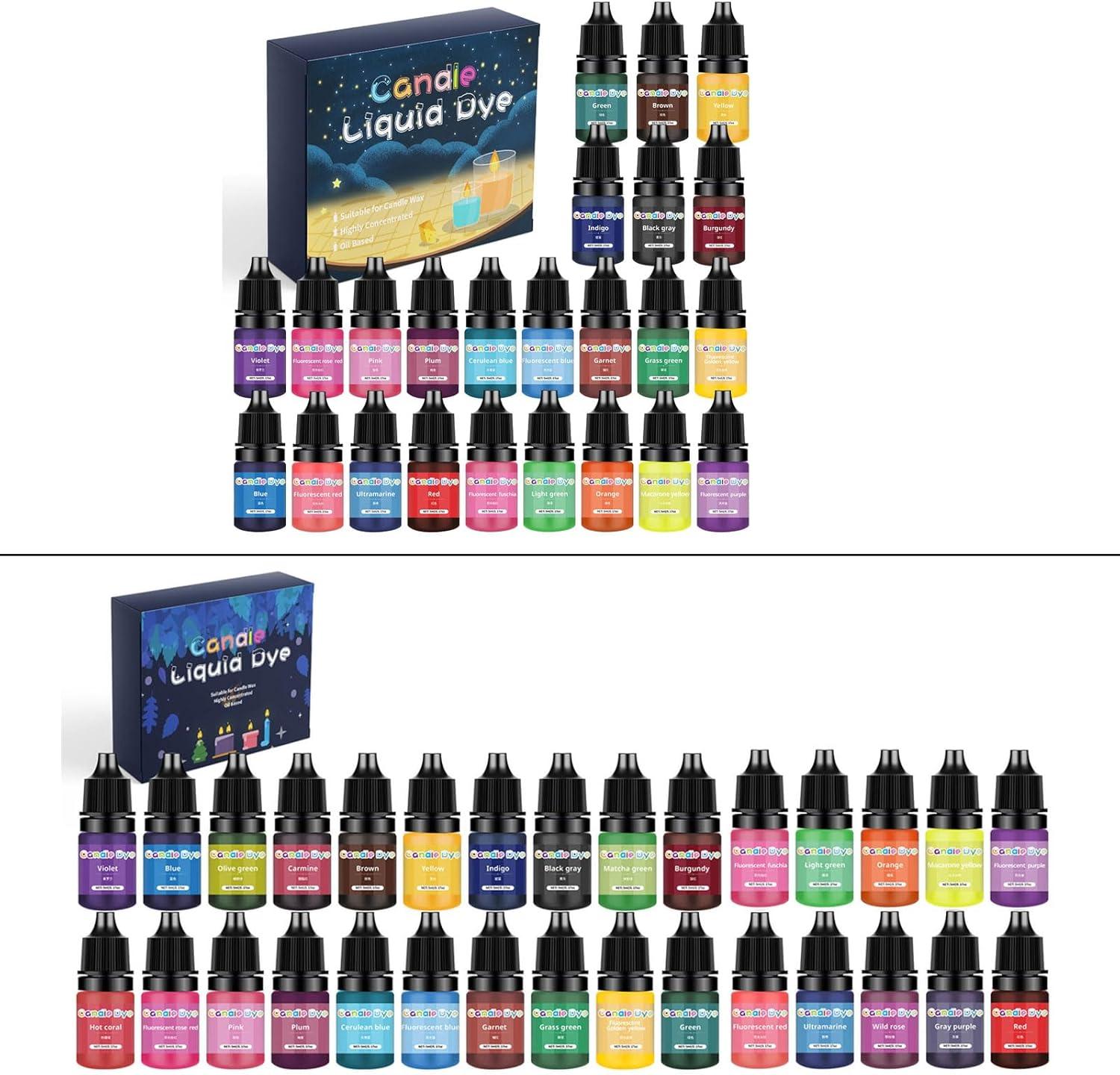 Shop Mumuve 24 & 30 Colors Highly Concentrated Liquid Dye for Soap ...