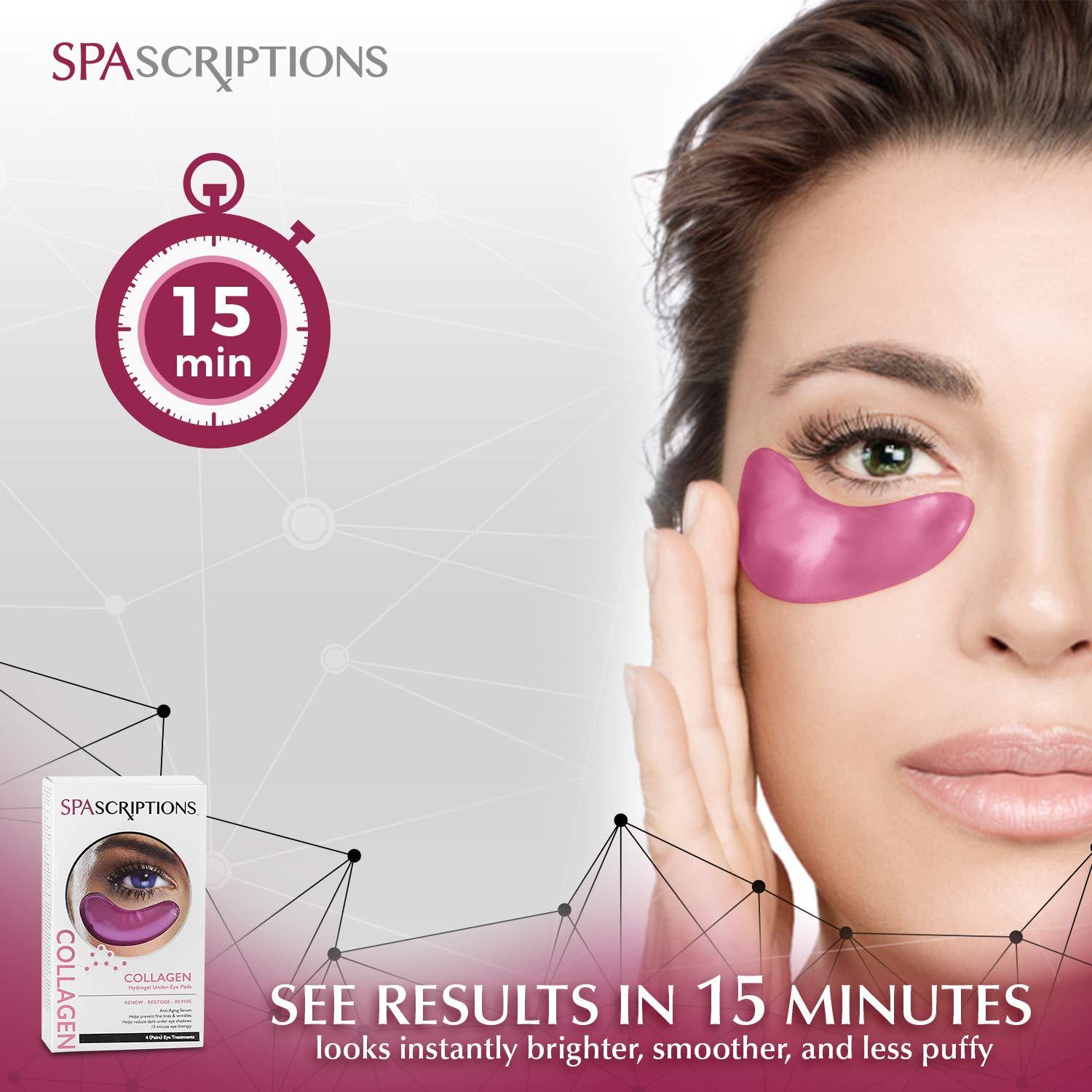 Collagen Hydrogel Under-Eye Pads - 4 Pack | Hydrating Under-Eye ...