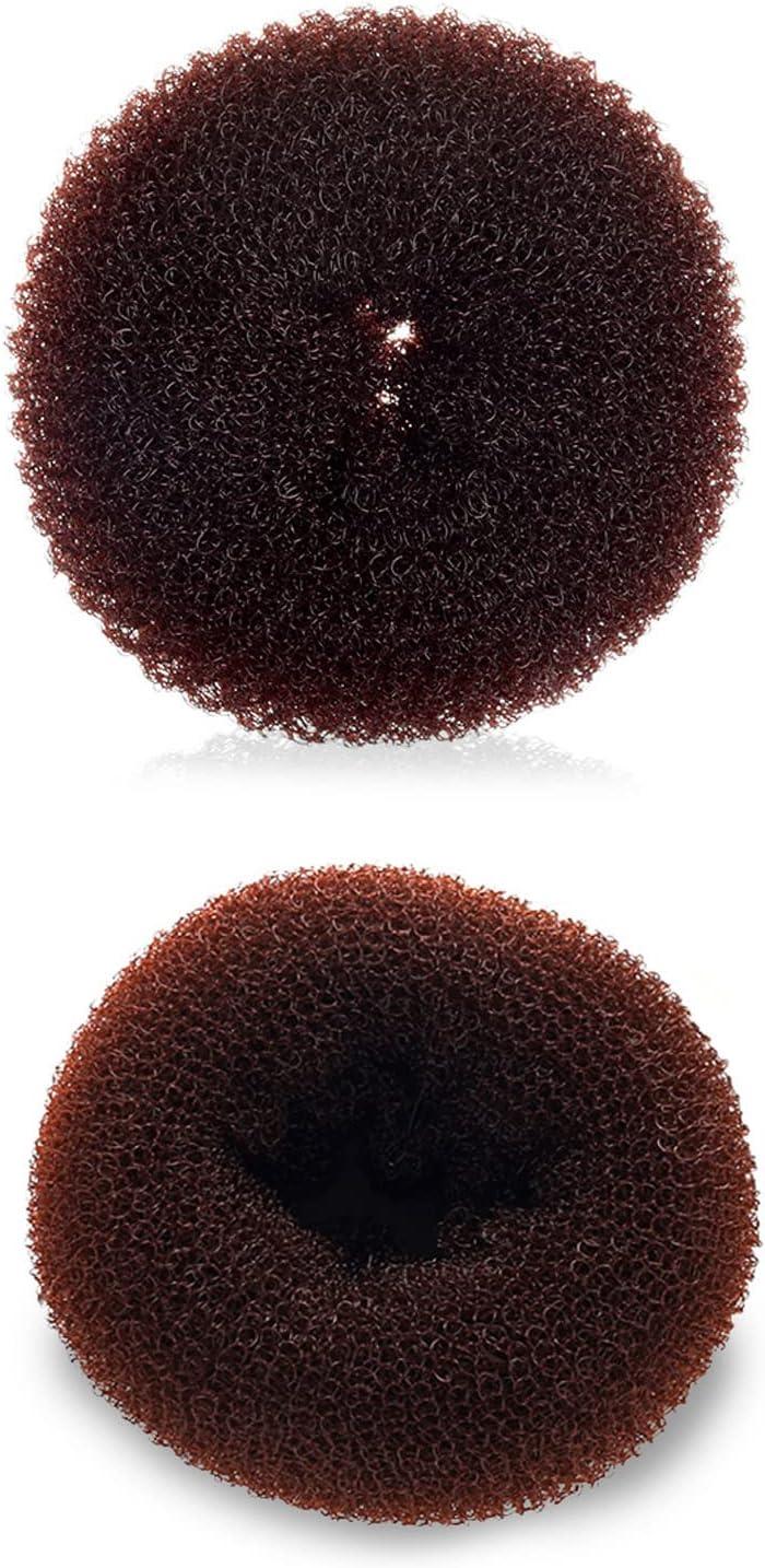 Hair Donut brown Hair Bun Donut Hair Bun Maker 4 Pcs Donut Bun Maker ...