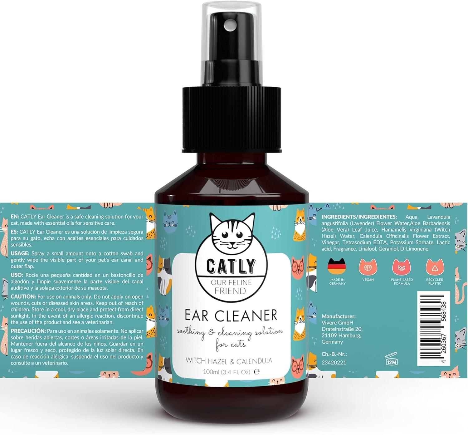 Catly Antibacterial spray Ear Cleaner | Cat ear cleaner and cat ear ...
