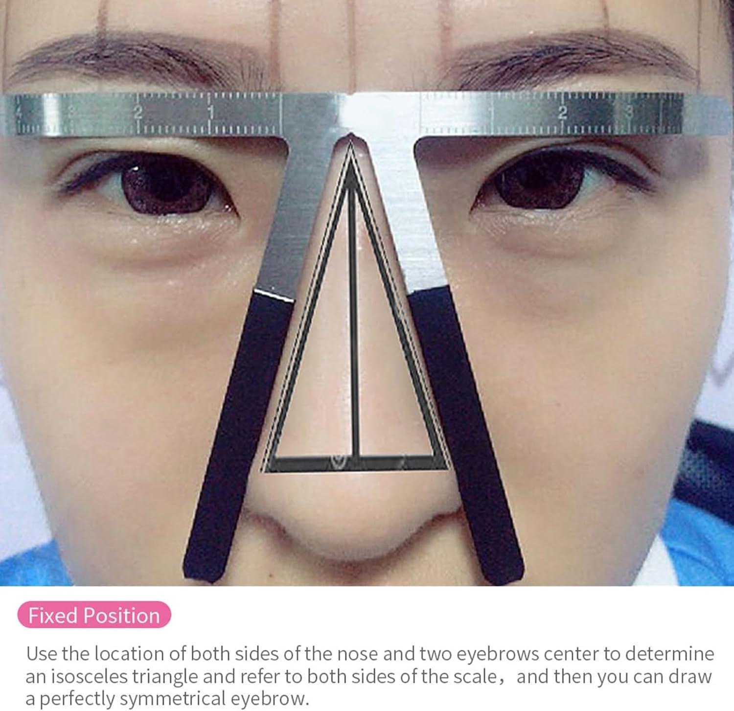 Eyebrow Measuring Ruler Reusable Permanent Makeup Symmetrical Tool ...