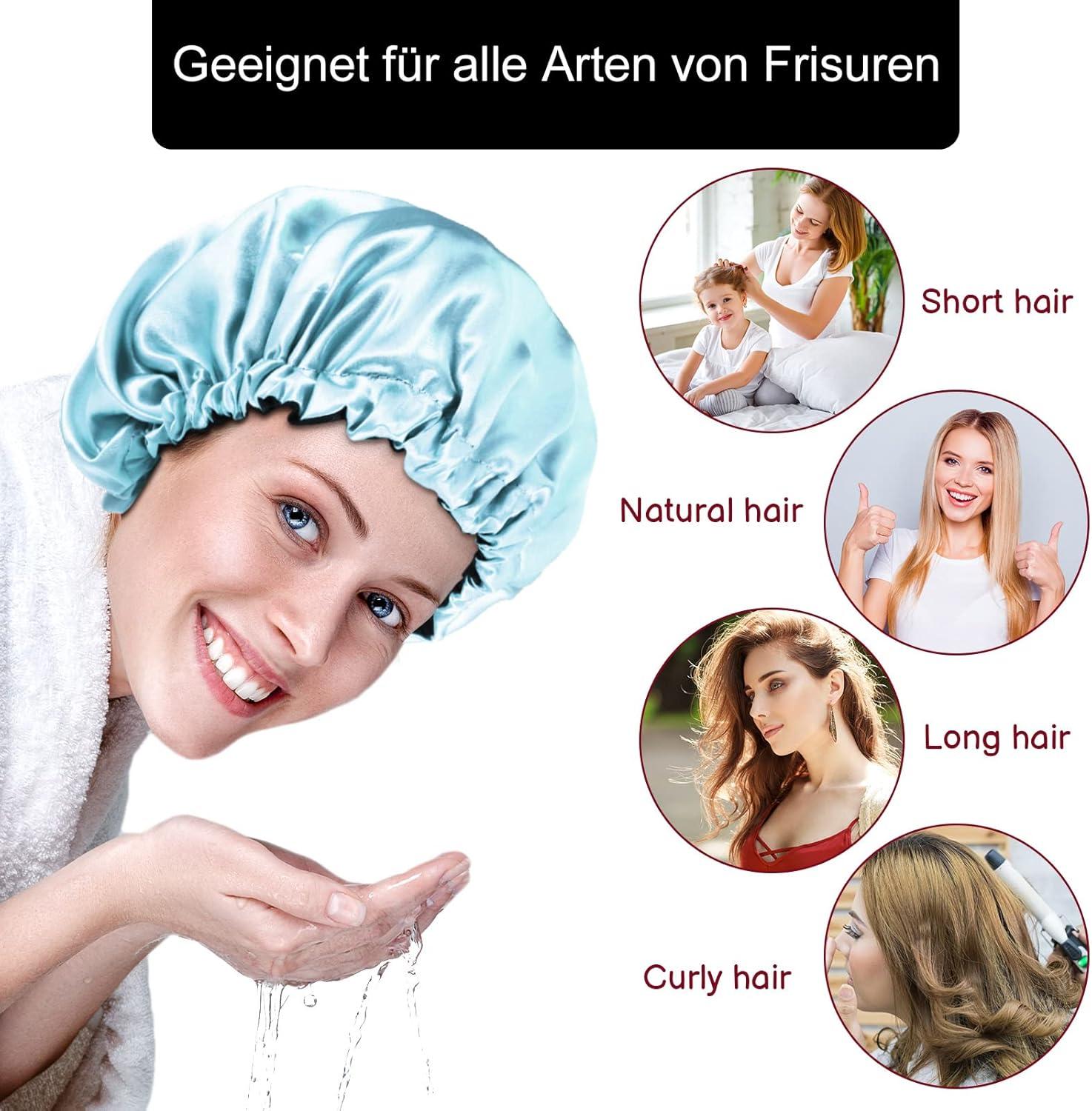 Tao Pipe Satin Bonnet 2-Piece Set - Adjustable Silk Sleeping Cap for ...