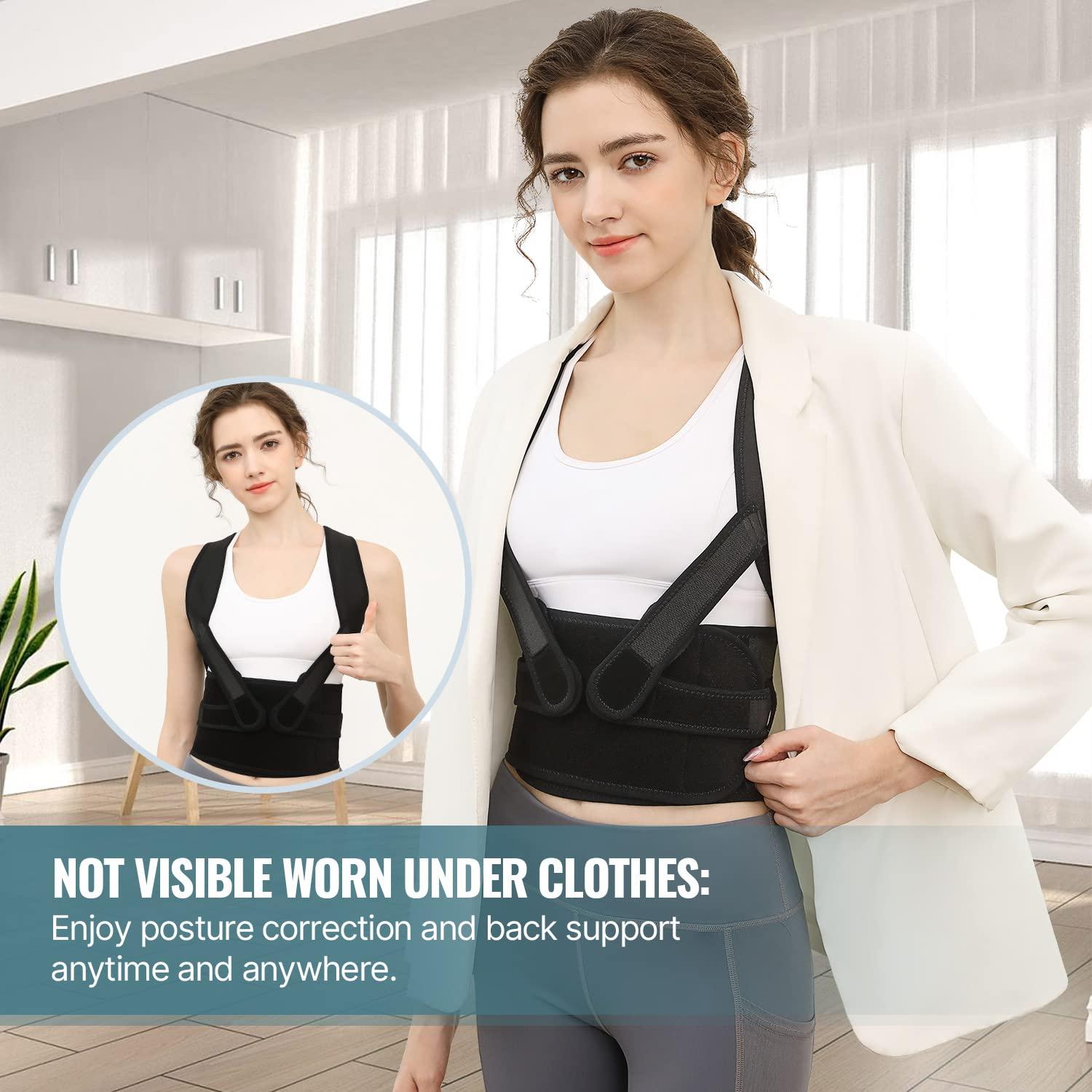 Fit Geno Back Brace and Posture Corrector - Adjustable and Breathable ...