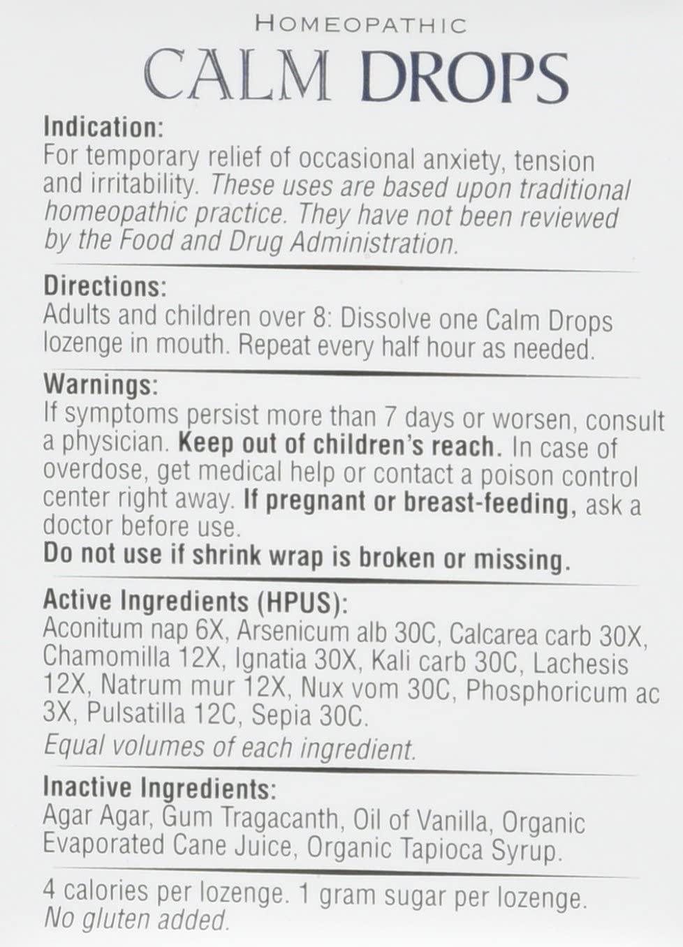 Historical Remedies Homeopathic Calm Drops - 30 Lozenges (Pack of 12 ...