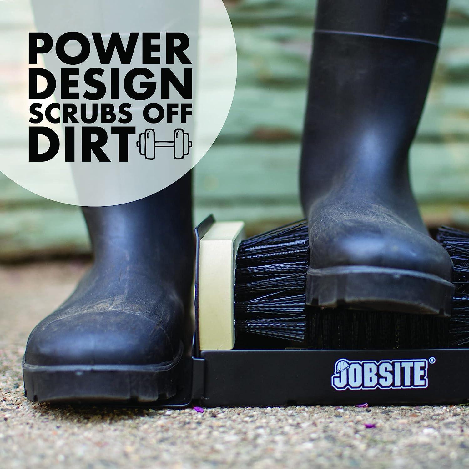 Jobsite Boot Scrubber - Outdoor Shoe Scraper Cleaner Brush | Extra Wide ...