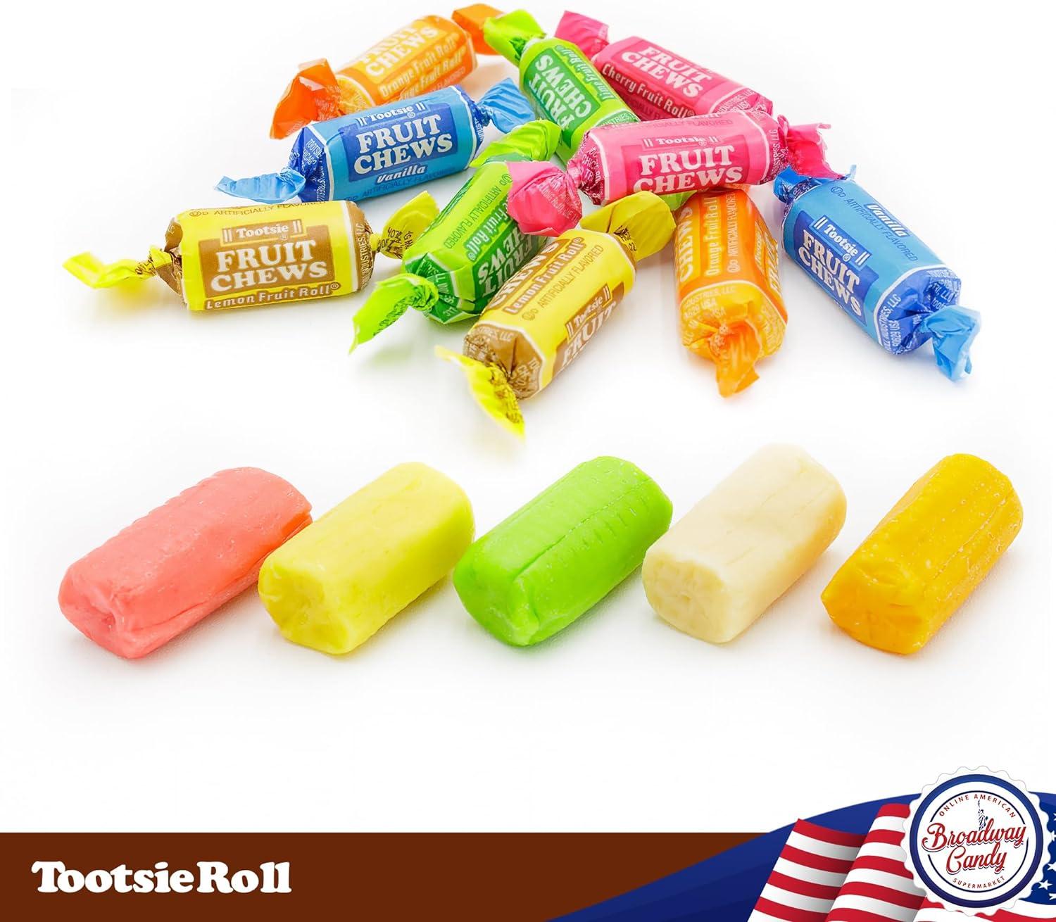Tootsie Roll Fruit Flavoured Sweets BULK 1kg Bag - Assorted Fruity ...