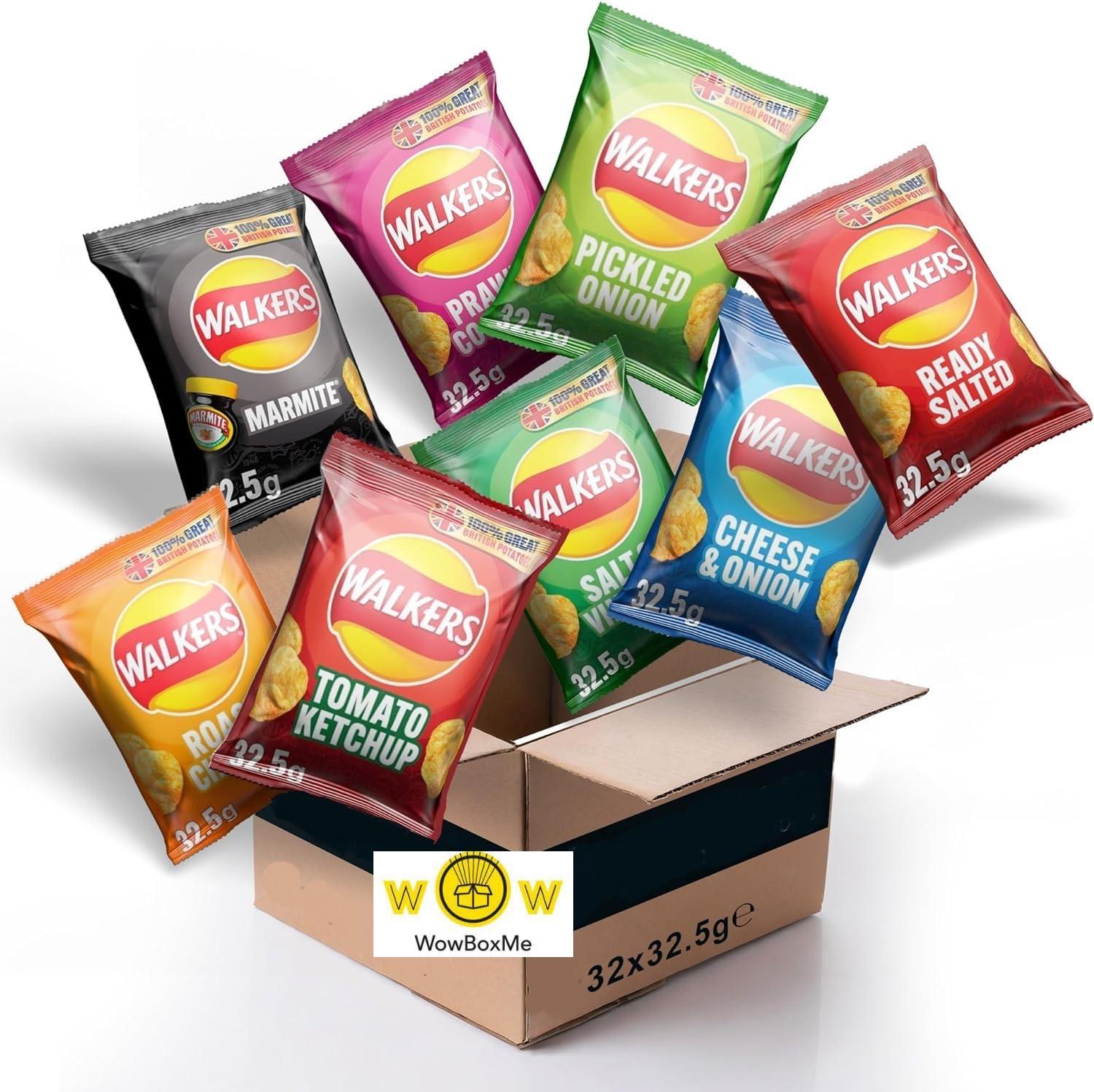 Walkers Crisps Selection Custom Boxes - British Potato Chips - Pick Any ...