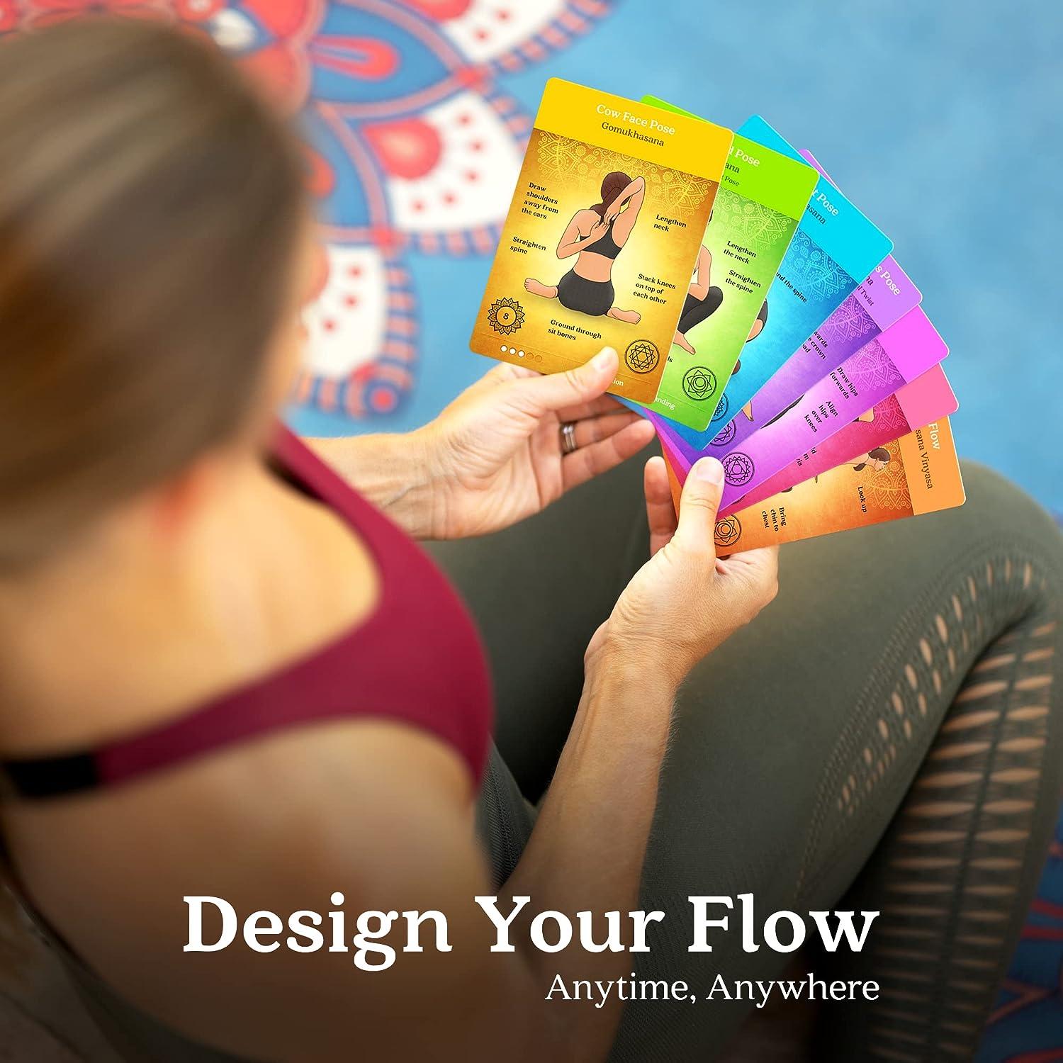 Asana Moon Premium Yoga Cards for Beginners - Yoga Kit & Workout Set ...