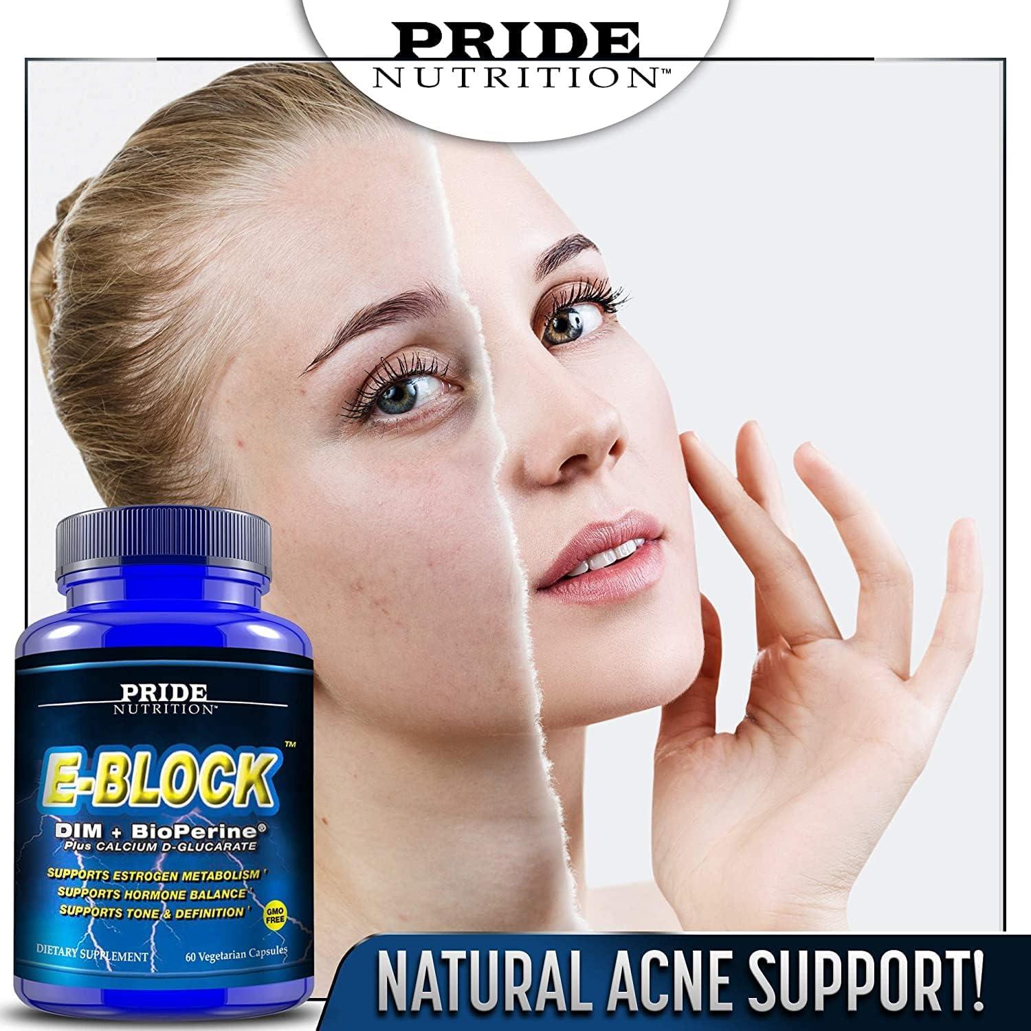 Pride Nutrition E-Block Estrogen Blocker 60 Capsules - Hormone Balance ...