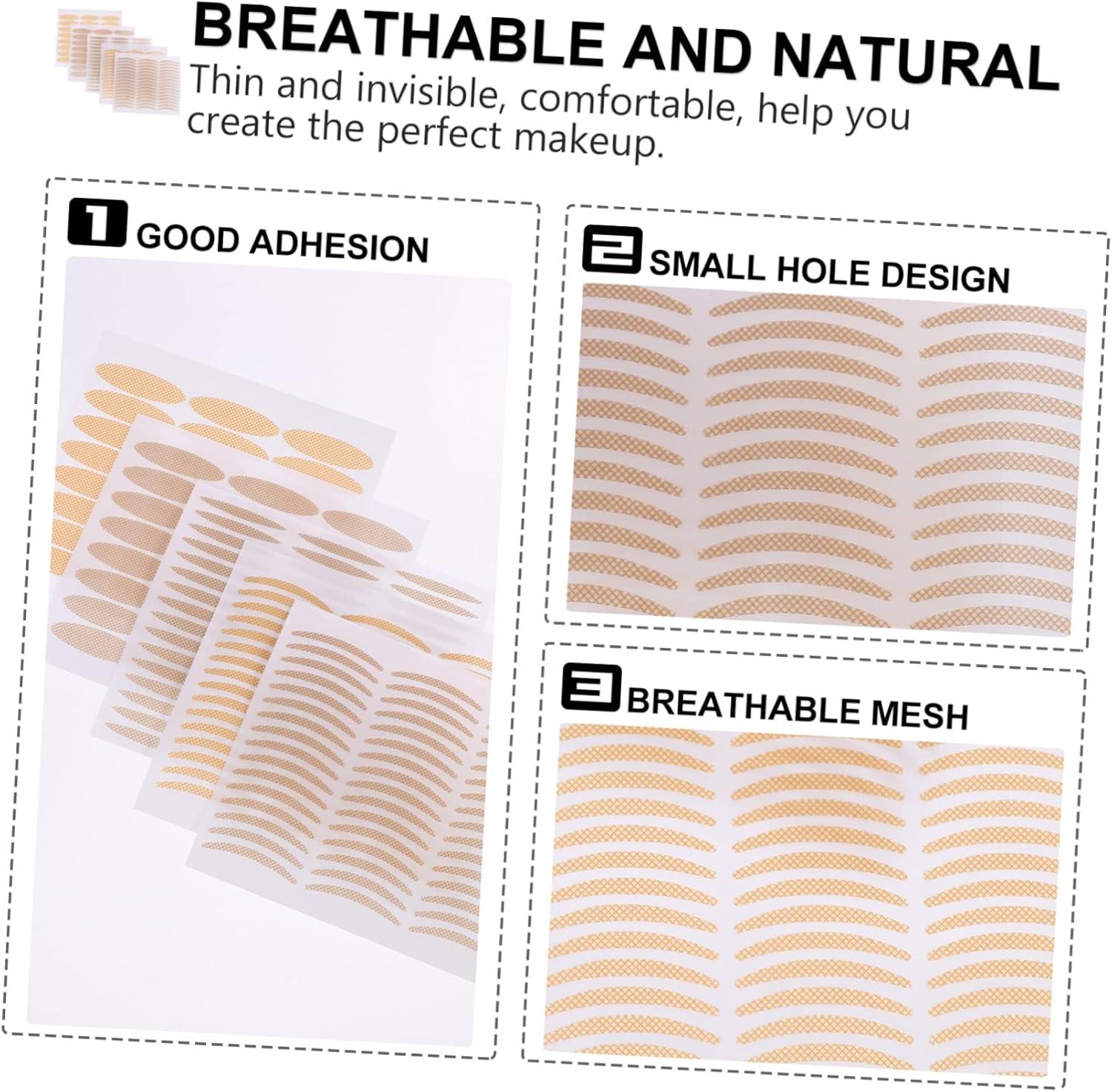 Beavorty 50 Sheet Lace Double Eyelid Sticker Decal Invisible Tape ...