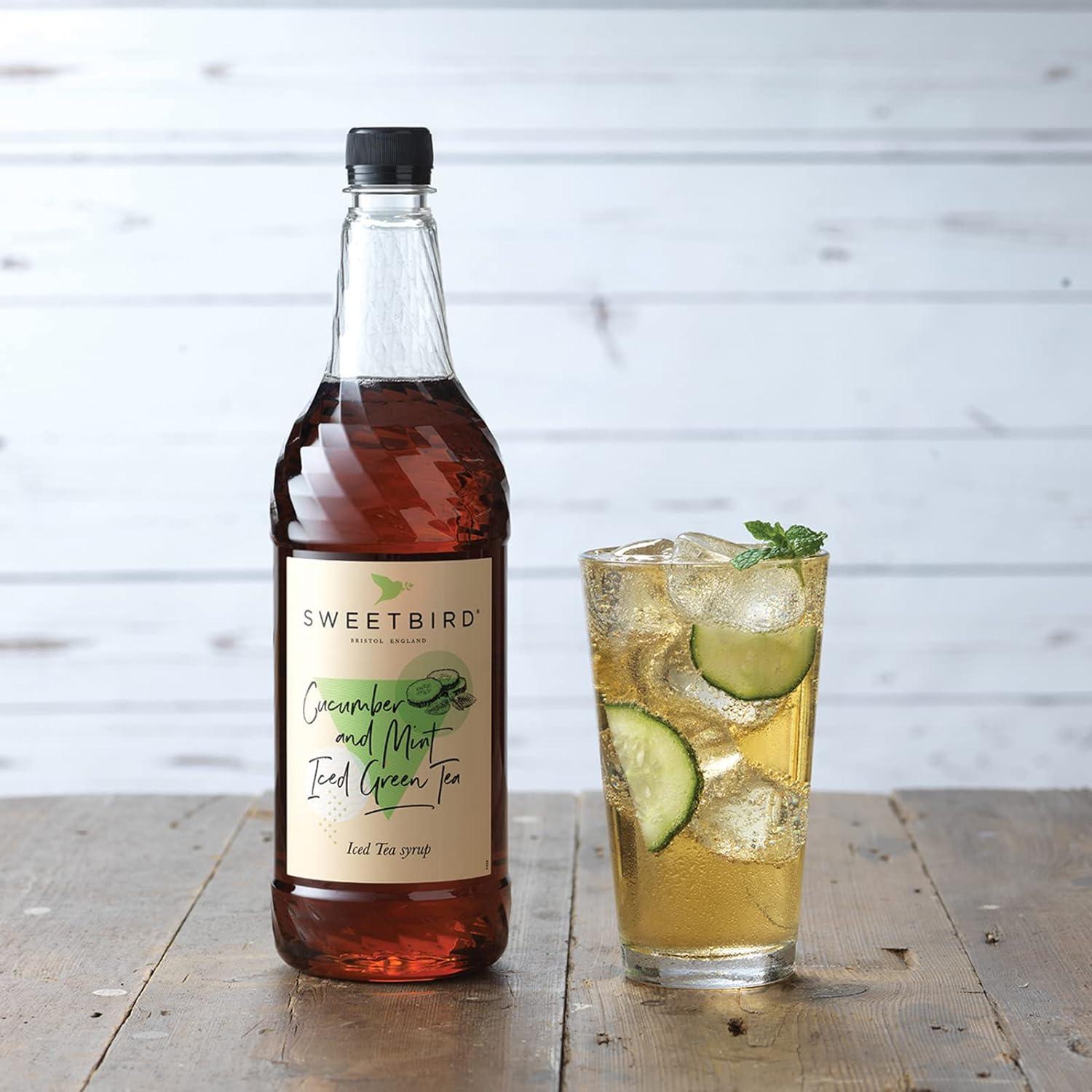 Sweetbird Cucumber & Mint Iced Green Tea Syrup (1 Litre) - Vegan ...