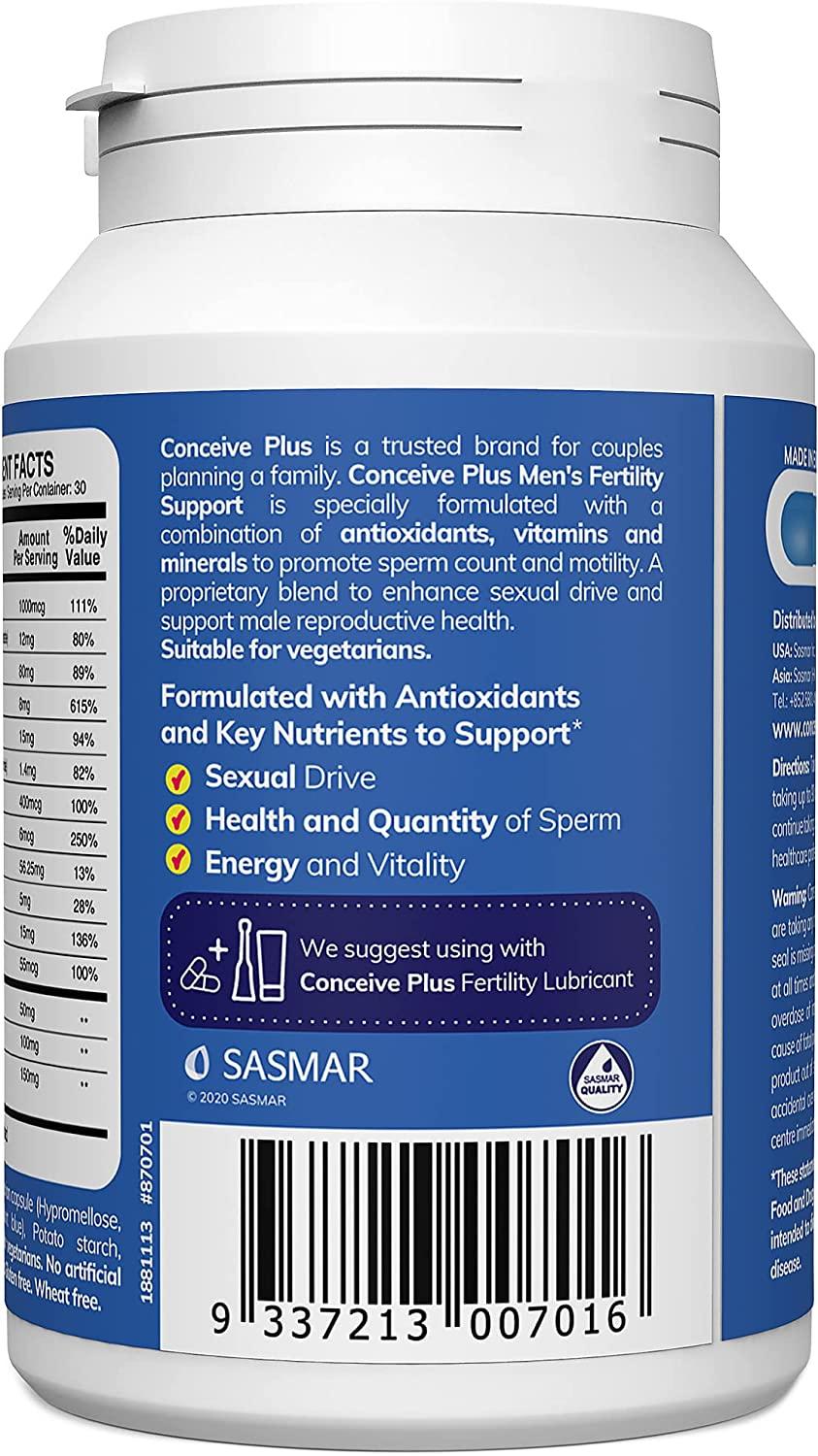Conceive Plus Men's Fertility Support - Male Fertility Supplement 60 ...