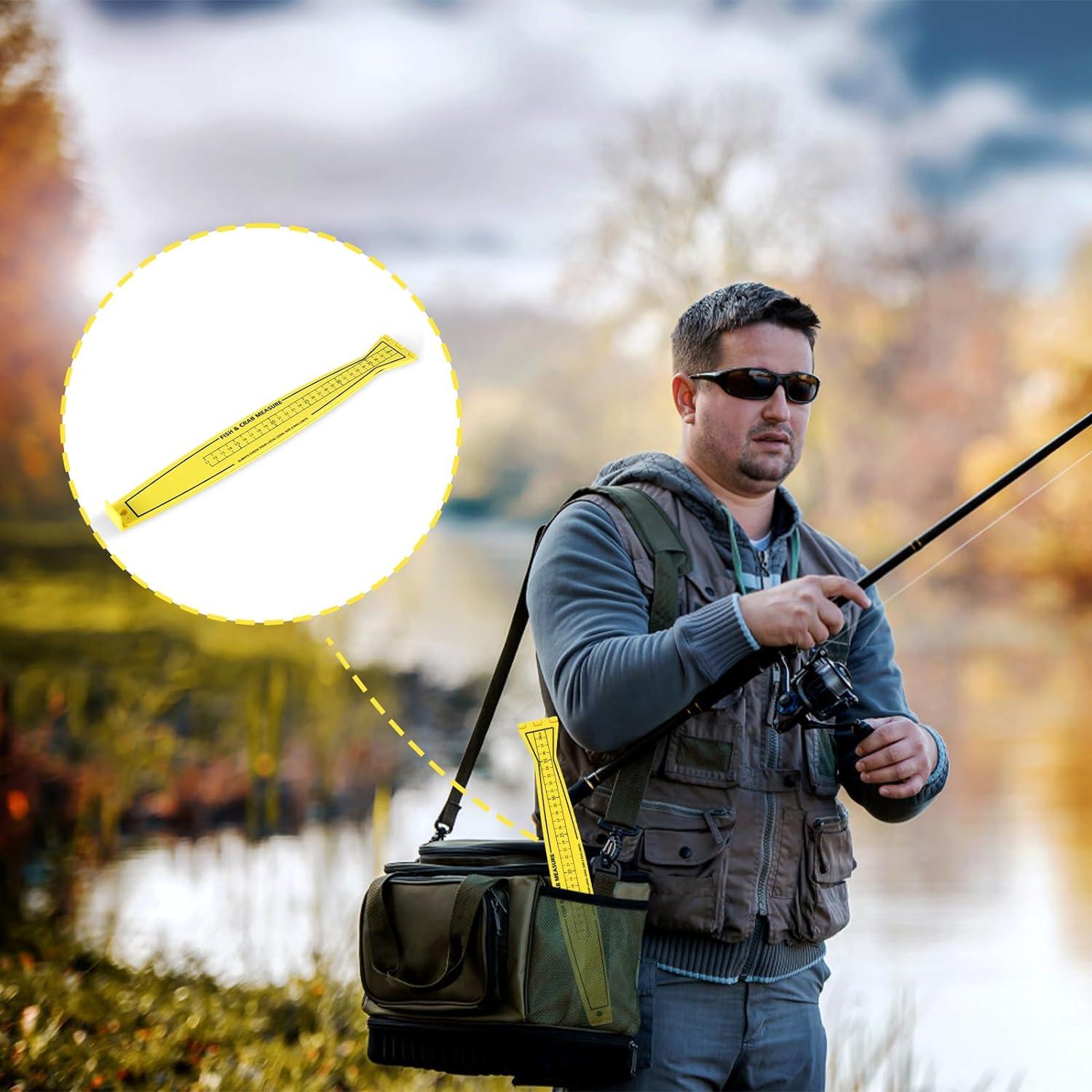 Portable 80 cm Fish Measuring Board - Foldable Marine Measuring Tool ...