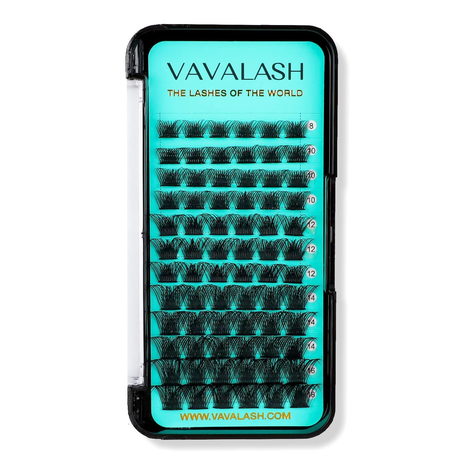 VAVALASH DIY Eyelash Extension Cluster Lashes 72 PCS - V01-D Curl 8 ...