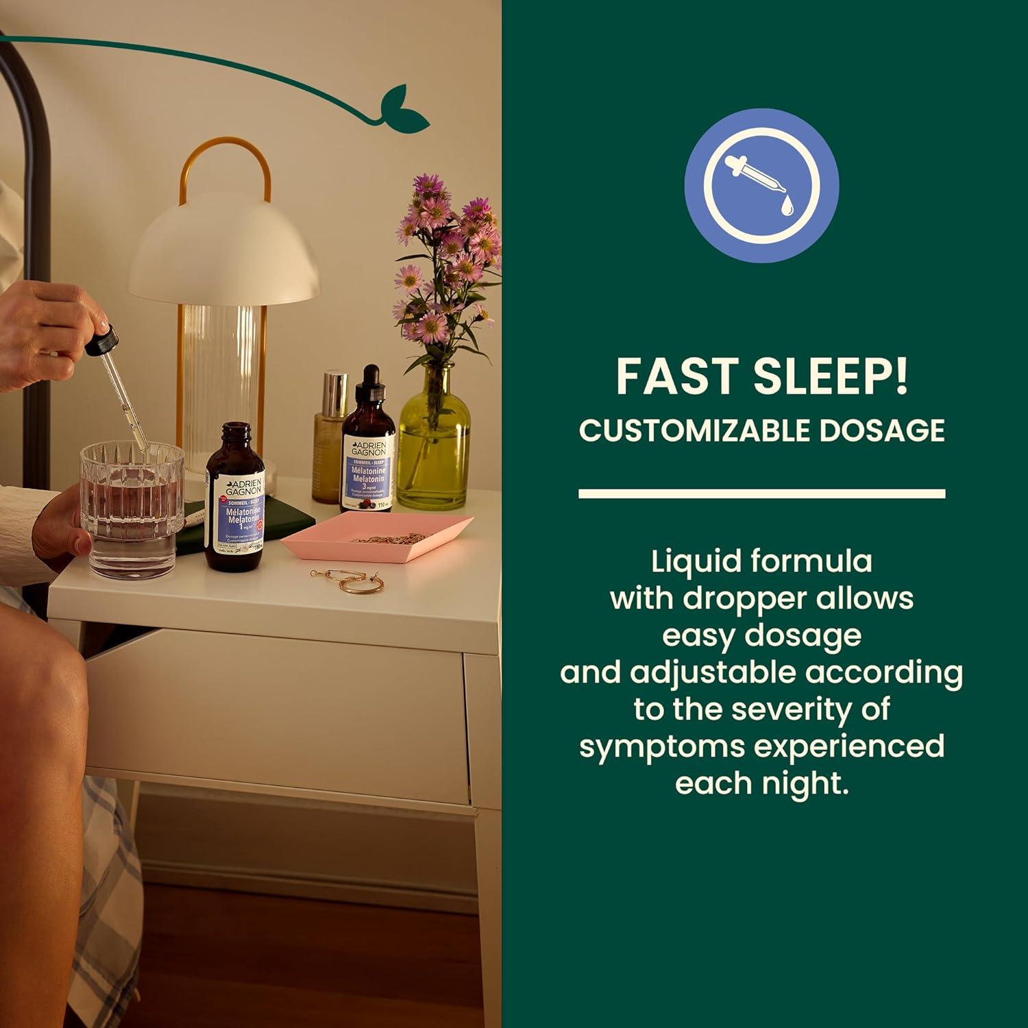 Adrien Gagnon - Liquid Melatonin 3 mg for Faster and Softer Sleep ...