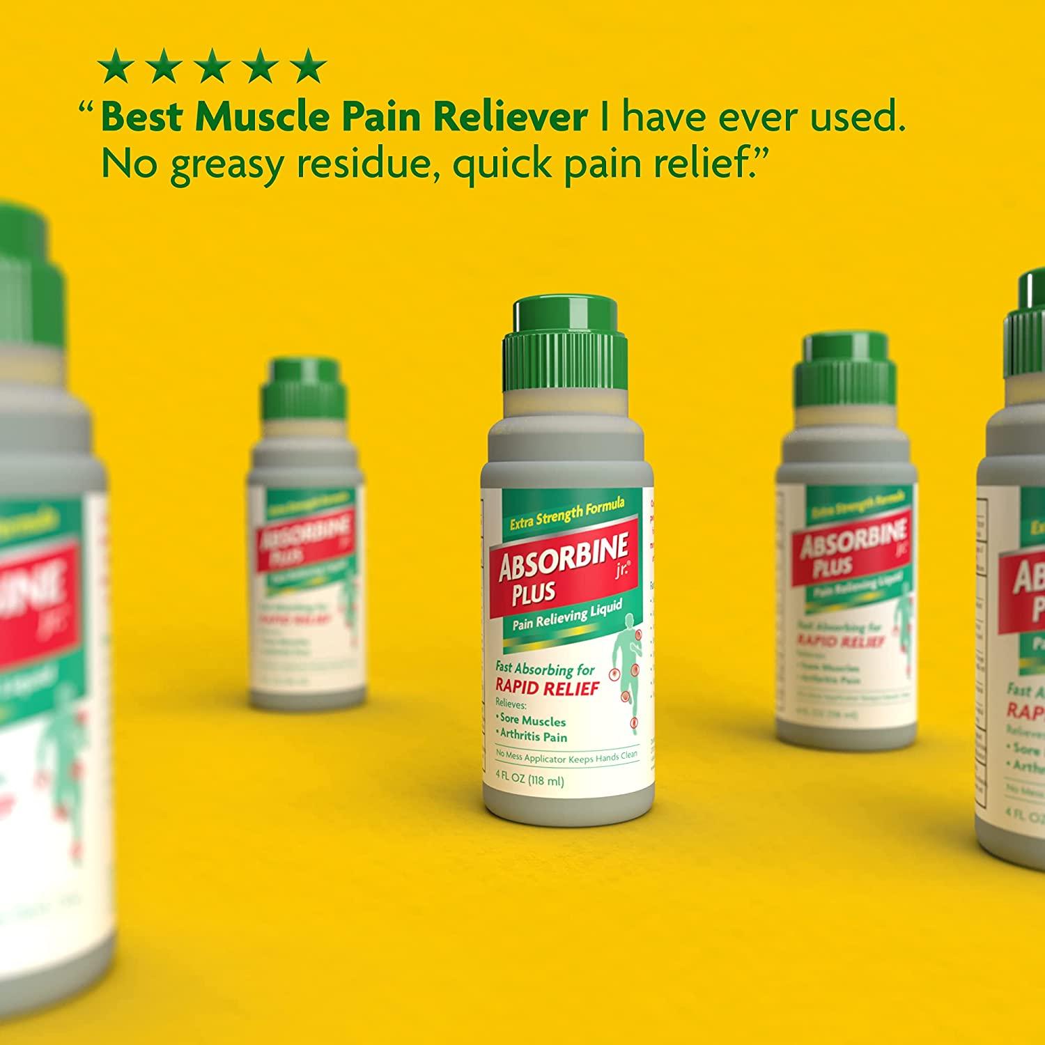 ABSORBINE JR. Pain Relieving Liquid with Menthol for Sore Muscles ...