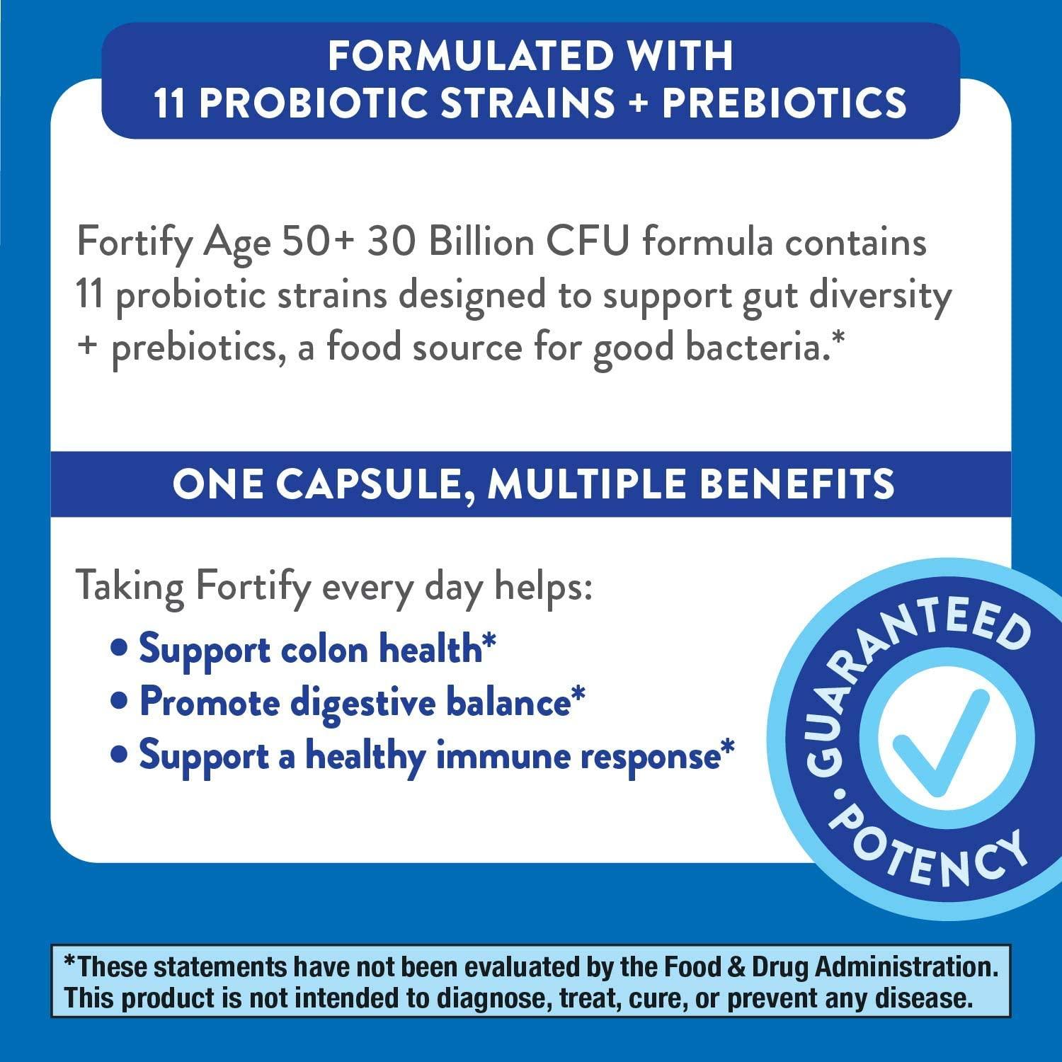 Natureâ€™s Way Fortify Extra Strength Probiotic 50 Billion - 30 ...