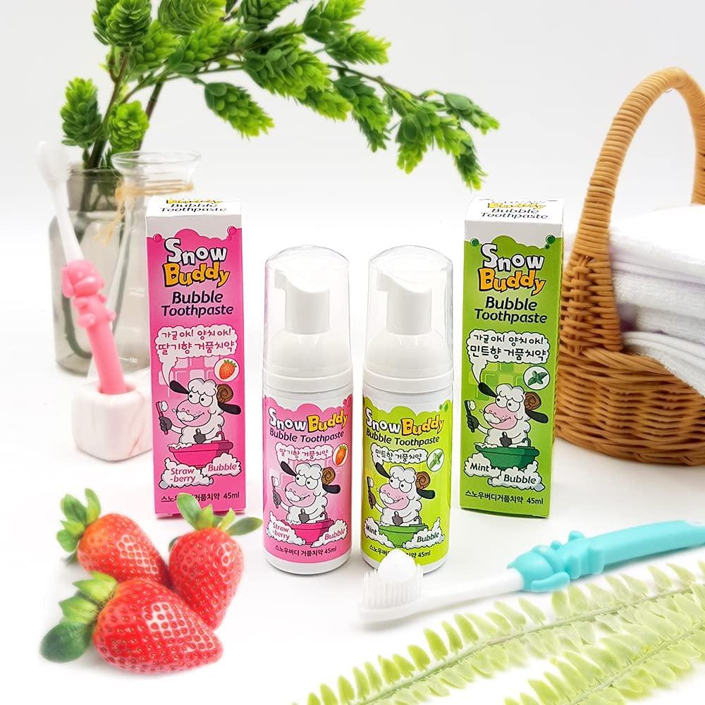 Kids Foam Toothpaste with Mint Flavor - Anti Cavity, Low-Fluoride ...