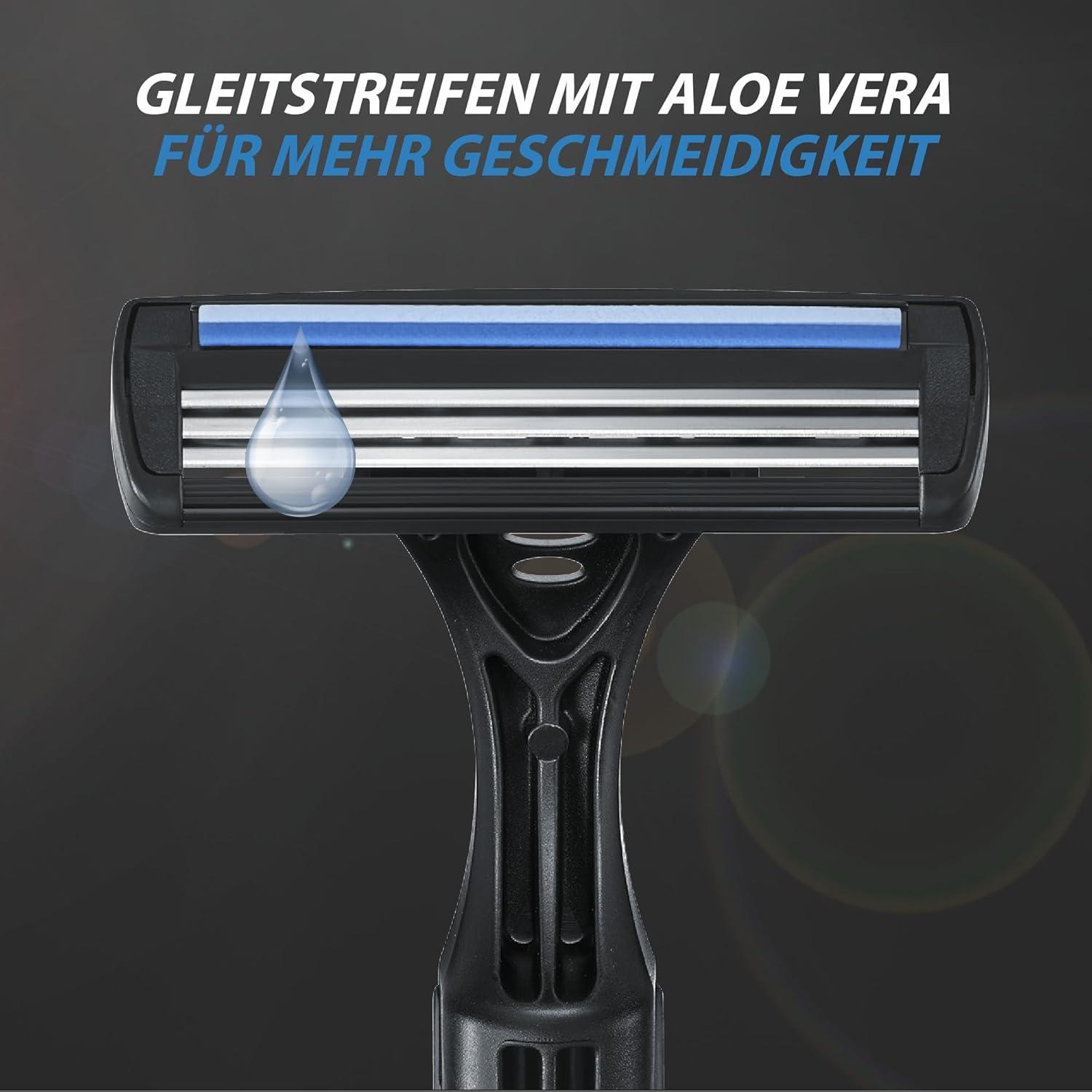 Buy BIC 3 Action Razor for Men - 16 Disposable Razors with Aloe Vera ...