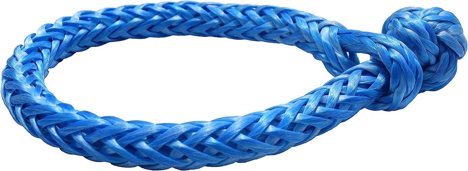 QIQU 1/4 80mm Single Leg Soft Shackle - Blue - Ideal for Sailing ...