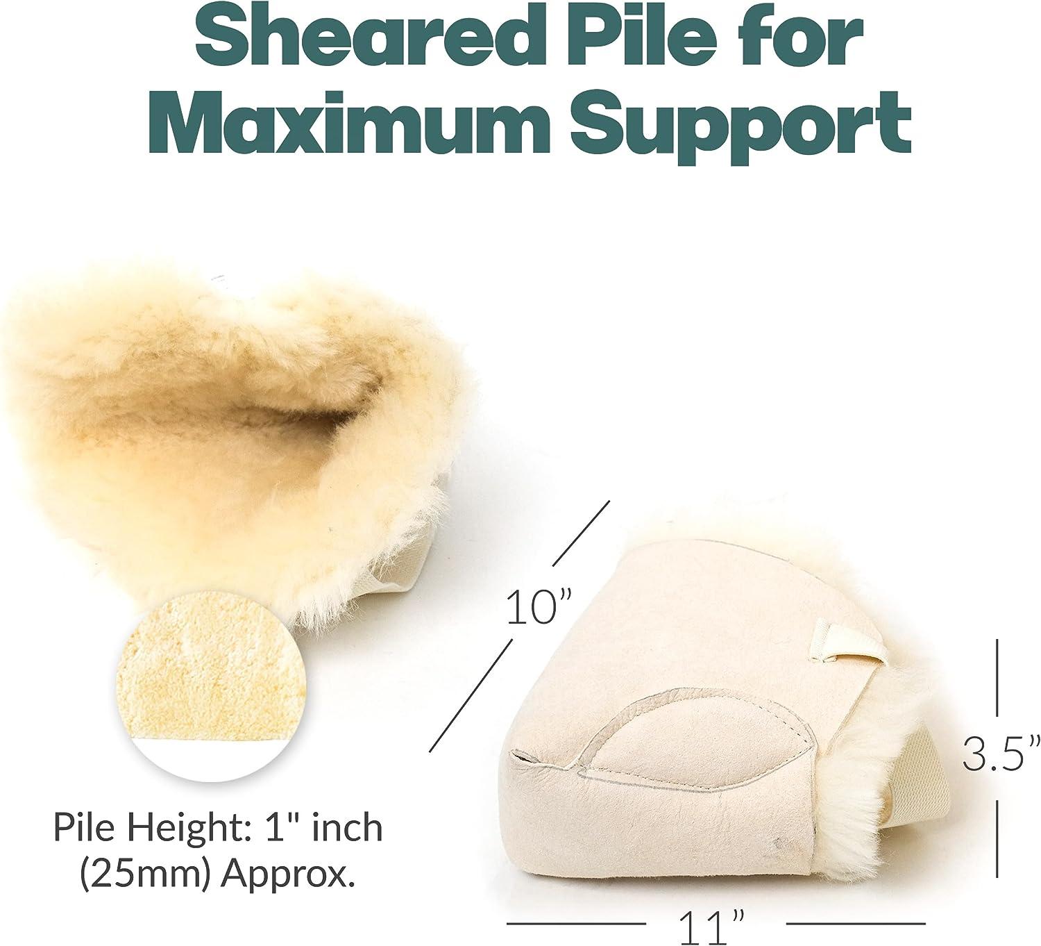 Natural Sheepskin Heel Protectors - Set of 2 | Medical Grade Heel ...