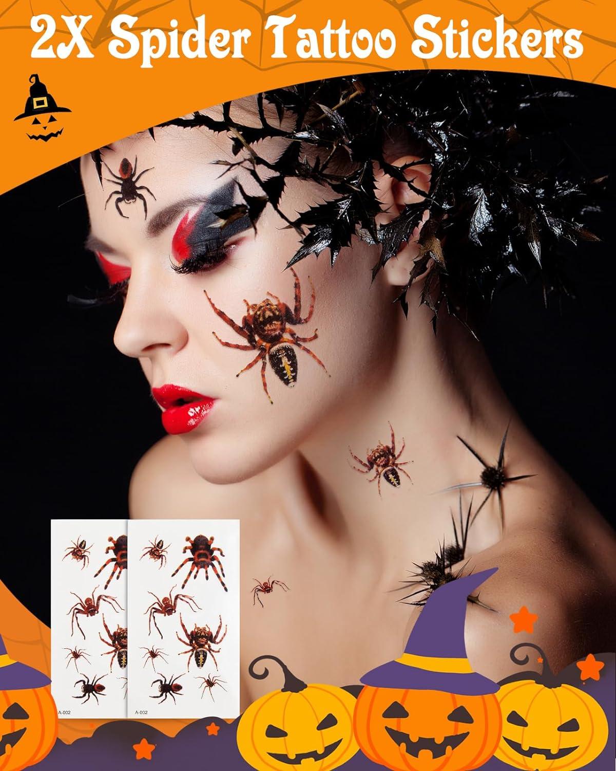 Lictin Halloween Clown Makeup Kit - 13 Pcs Face Body Paint Set with ...