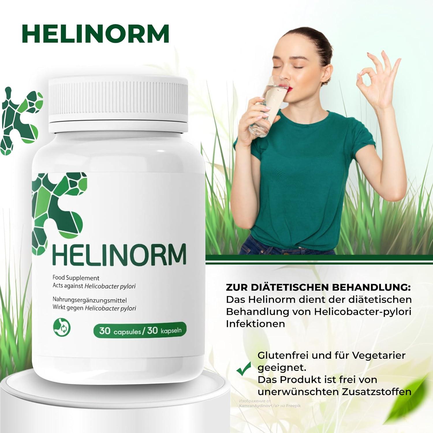 Helinorm Metabiotics with Pylopass | Vegan Supplements for Helicobacter ...