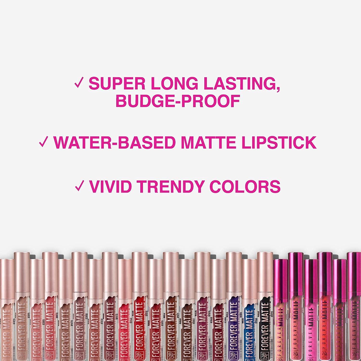 Ruby Kisses Forever Matte Liquid Lipstick 5 Pack - RFML03&06&12&22&23 ...