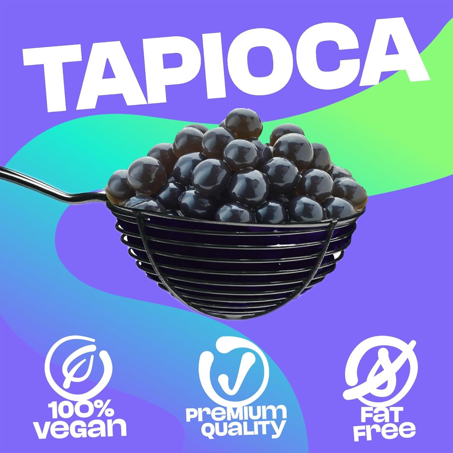 Authentic Taiwanese Tapioca Pearls for Bubble Tea | 4 Pack Black Boba ...