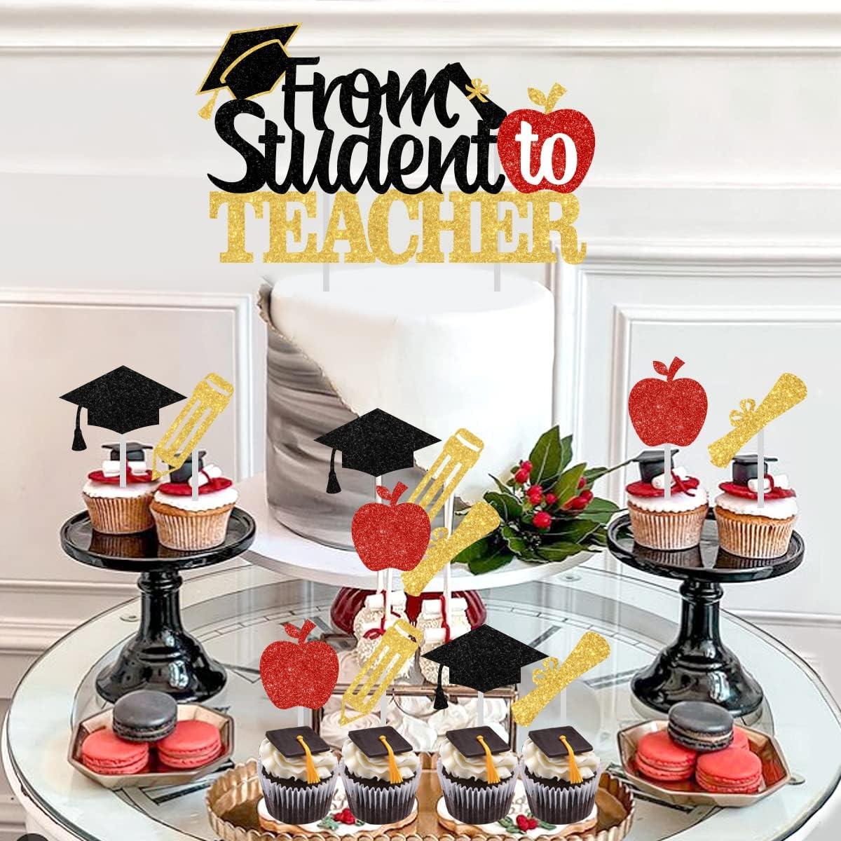 Congrats Grad Topper from Student to Teacher Graduation 25PCS Teacher ...