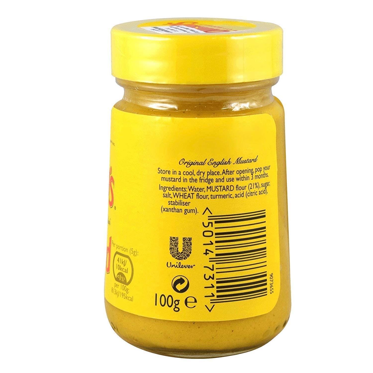 Colman's Original English Mustard 6 x 100g - Authentic British Flavor ...
