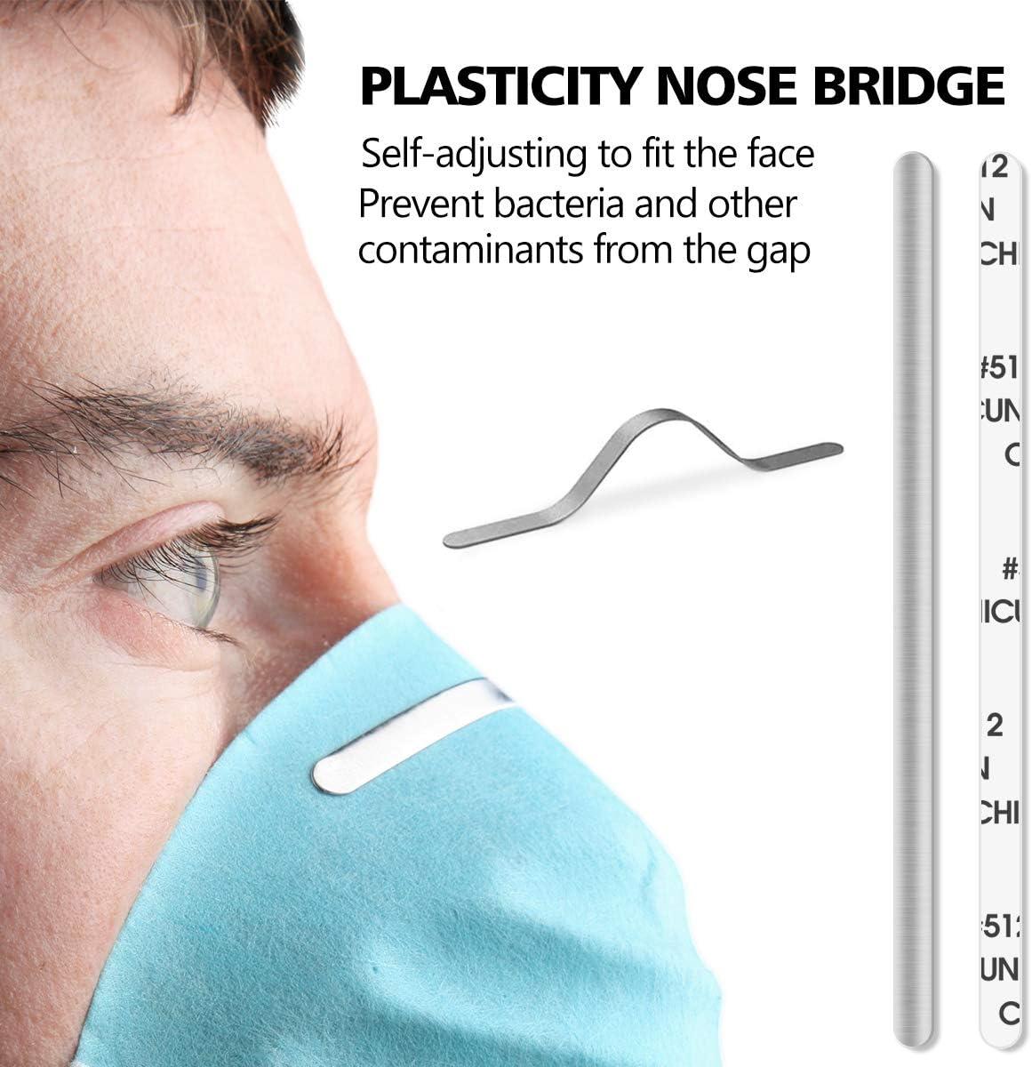 100PCS Nose Bridge Strips for Mask - 90MM Aluminum Adhesive Metal Wire ...