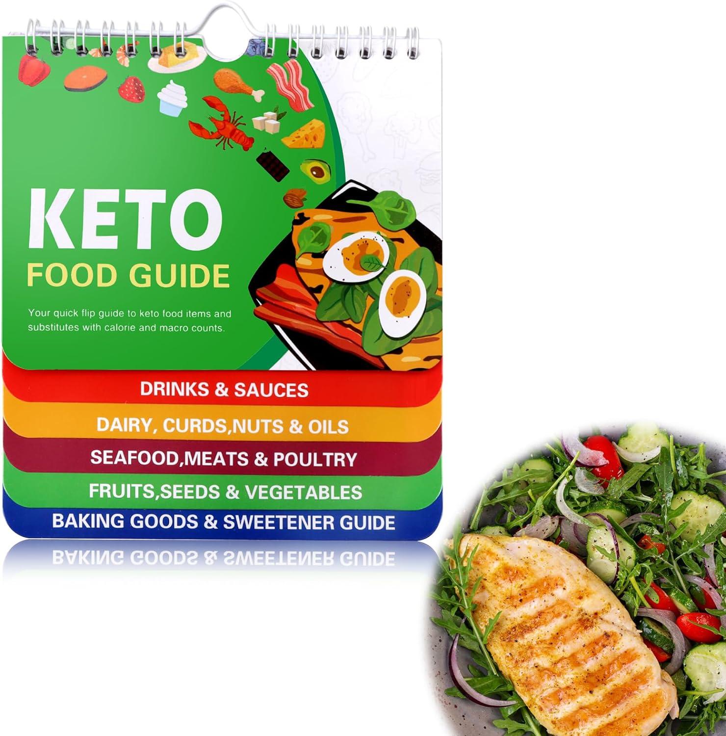 Keto Food Cheat Sheet Magnetic Cookbook Booklet Keto Recipe Book ...
