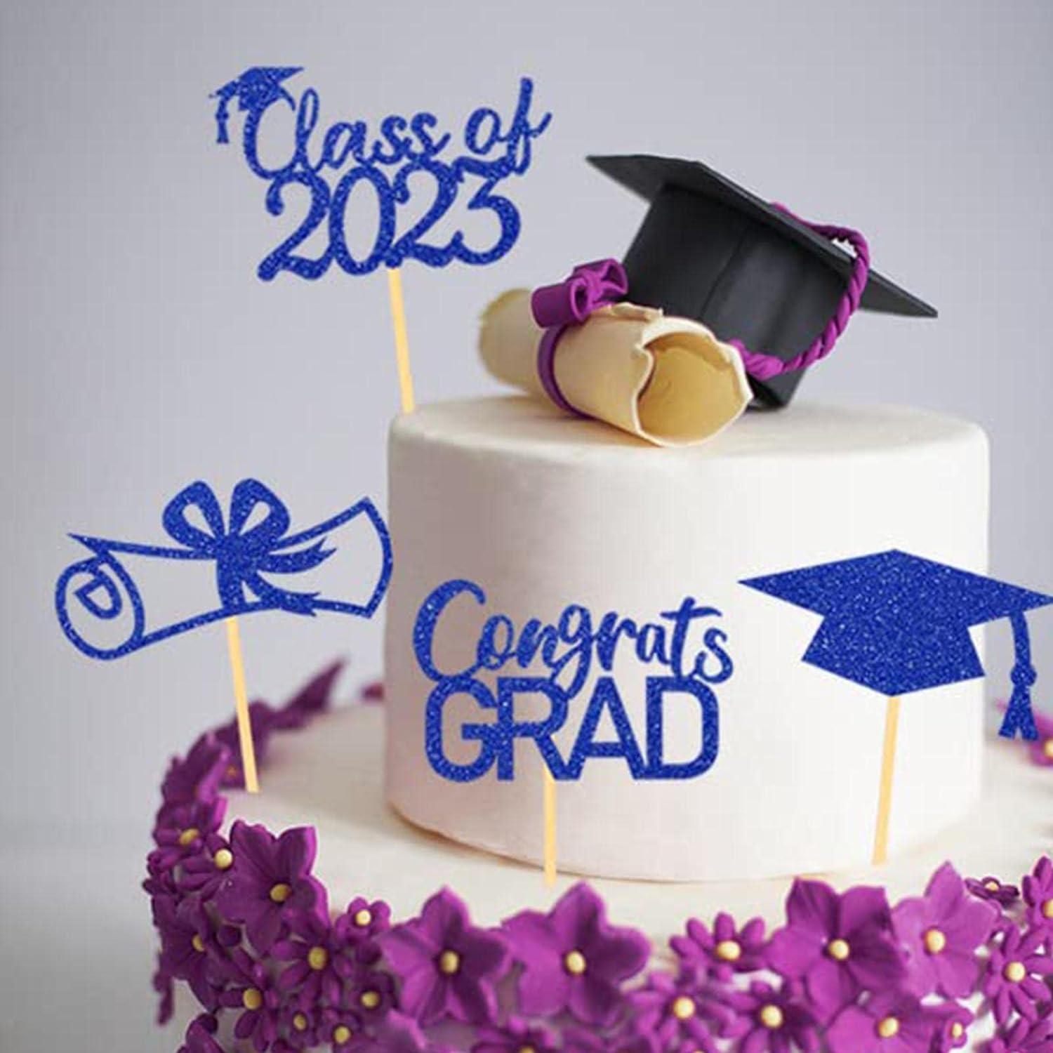 Raxove 2023 Cupcake Toppers - Graduation Theme Cupcake Toppers Class of ...